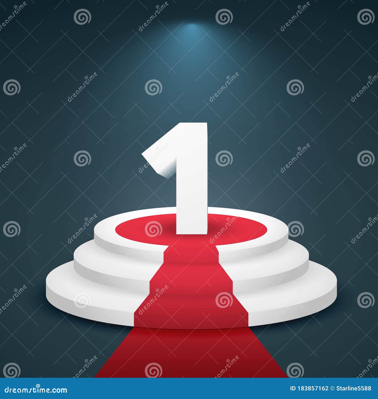 Number one 3d design stock vector. Illustration of design - 183857162