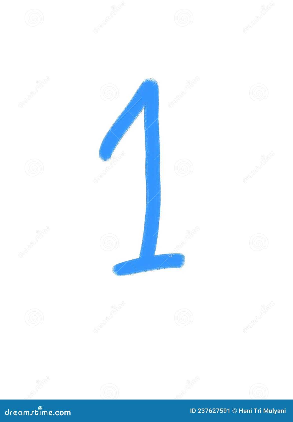 Number One is Number One the First Stock Illustration - Illustration of ...