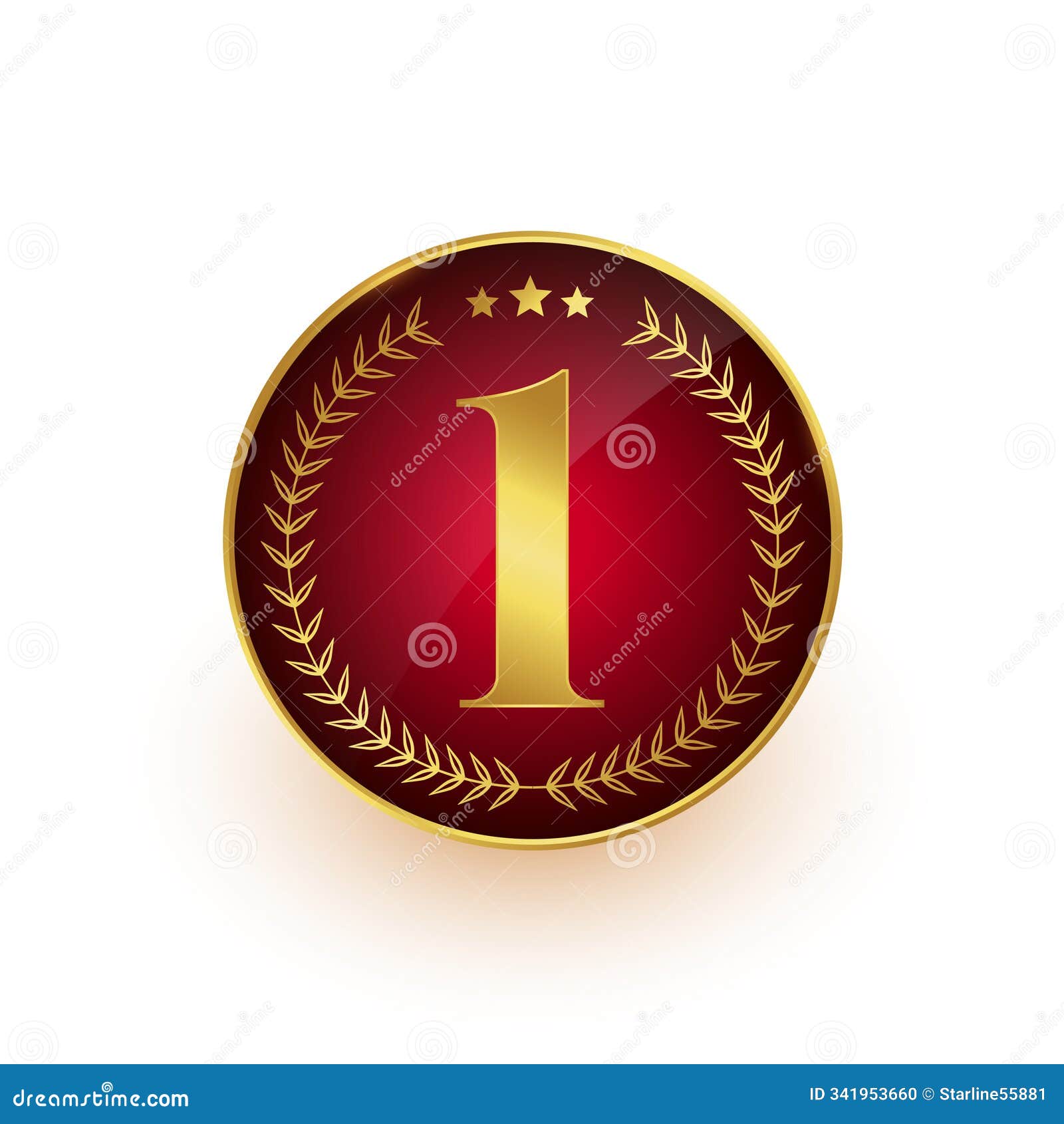 Number One Golden Sign for Winner or Champion Stock Vector ...