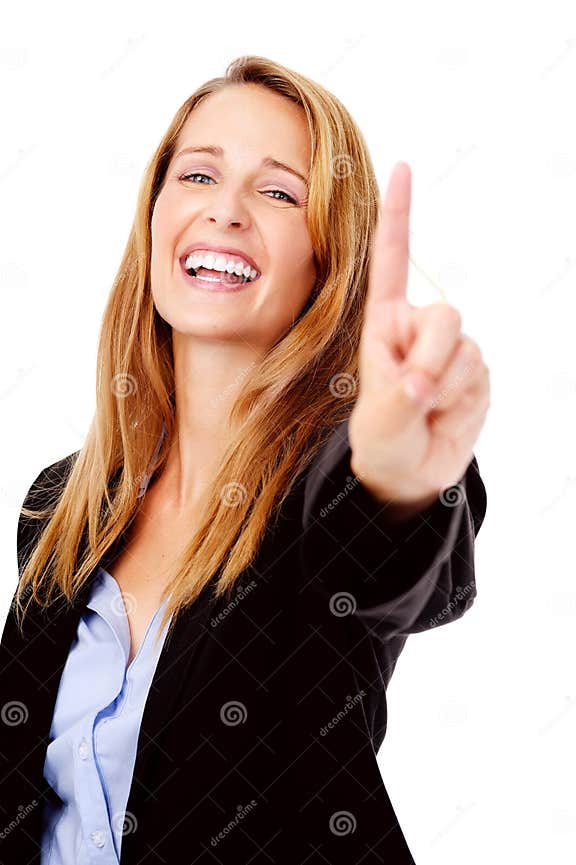 Number one hand gesture stock image. Image of happy, beauty - 24135599