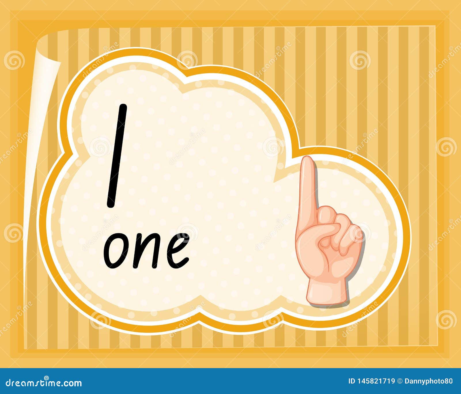 Number One Hand Gesture Guide Stock Vector - Illustration of ...