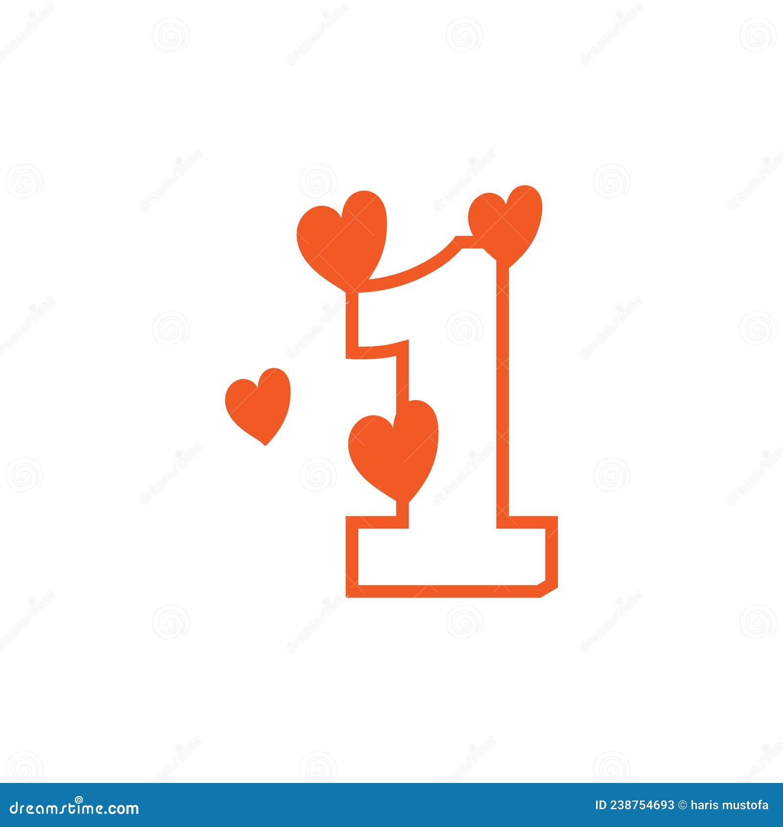 Number One Icon Design Template Vector Isolated Stock Vector ...