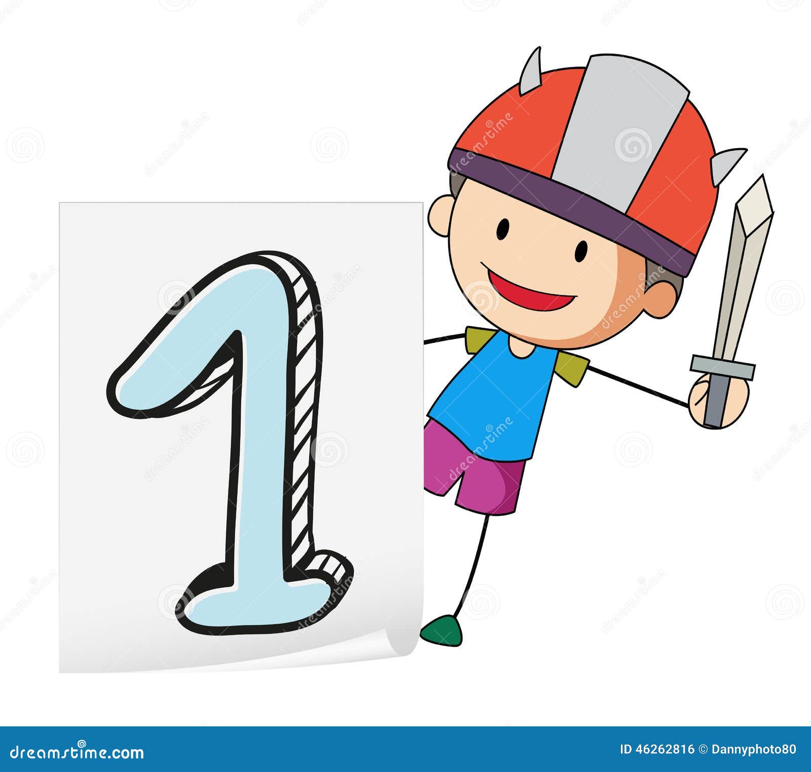 Number one stock vector. Illustration of sign, paper - 46262816