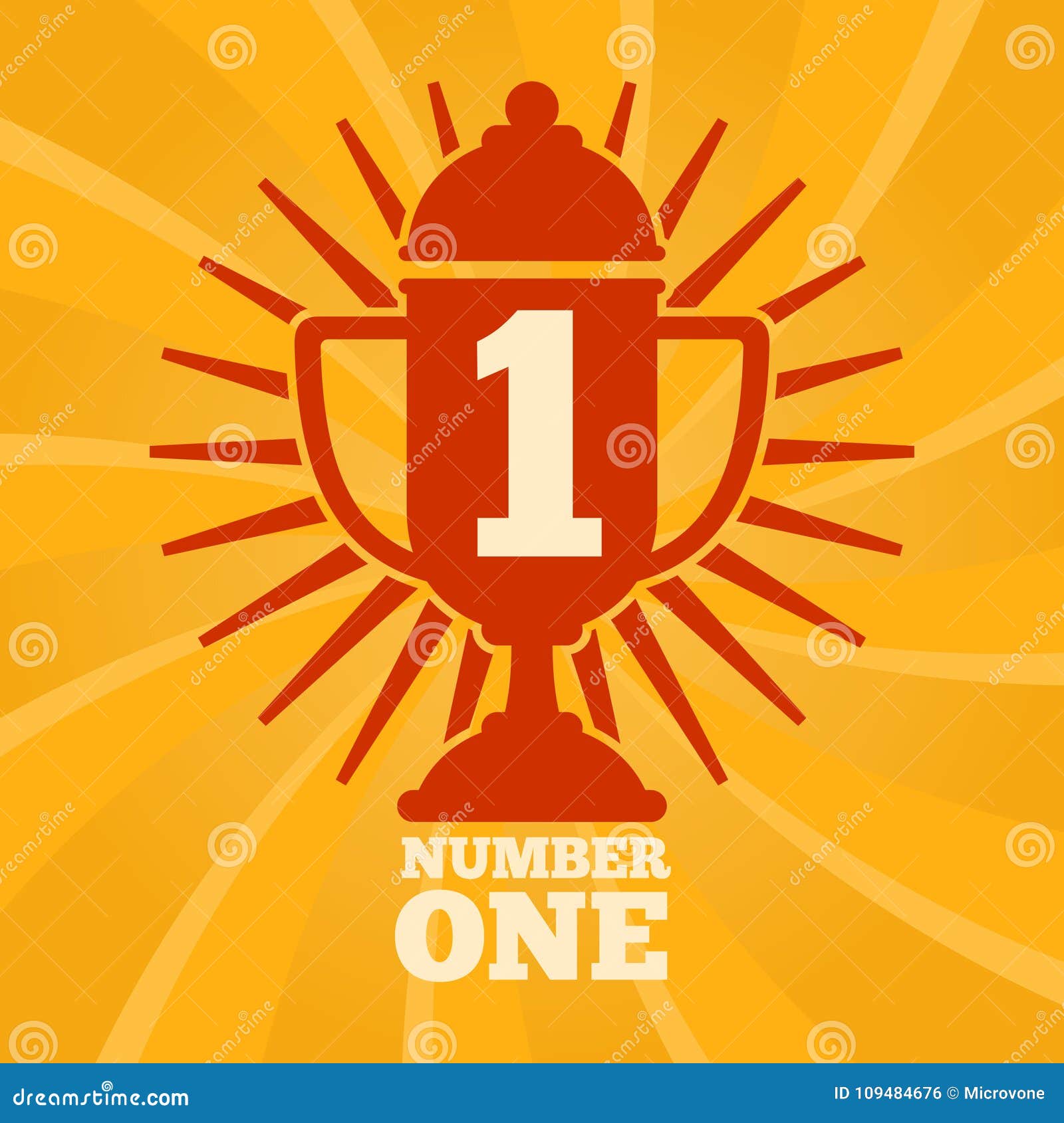 Number one label concept stock vector. Illustration of graphic - 109484676