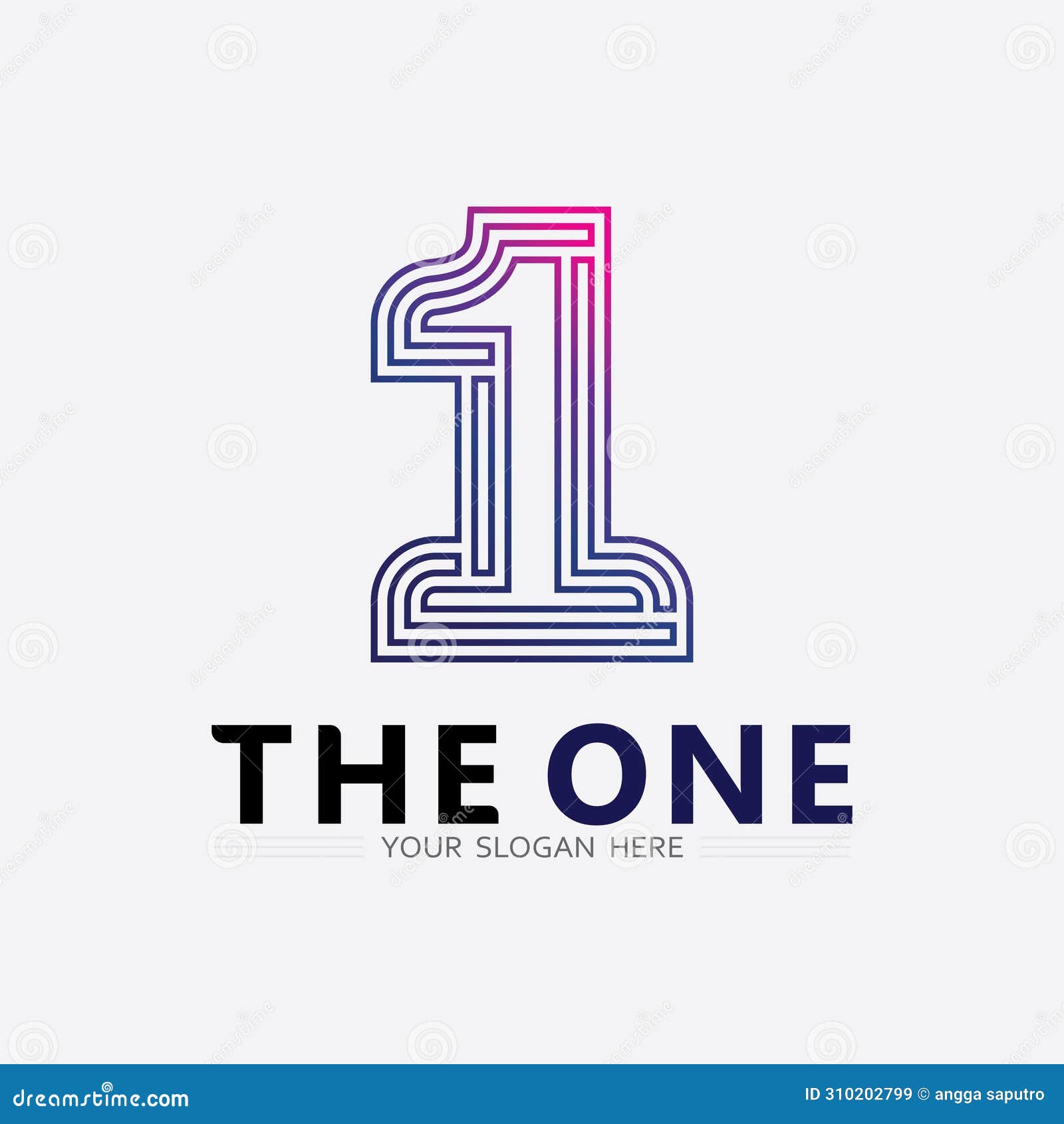 Number One Logo and Vector Number Design Stock Images Illustration ...
