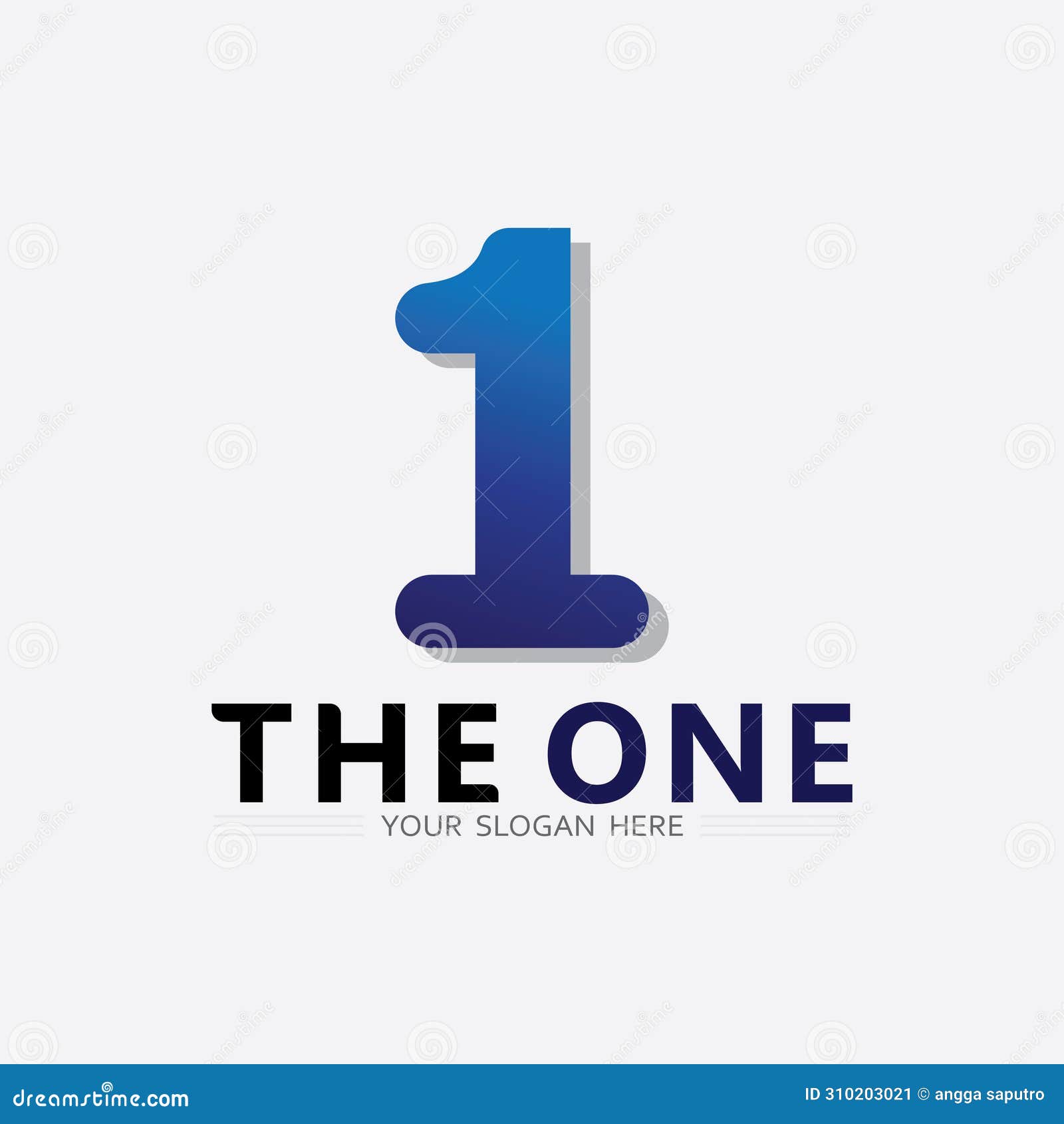 Number One Logo and Vector Number Design Stock Images Illustration ...