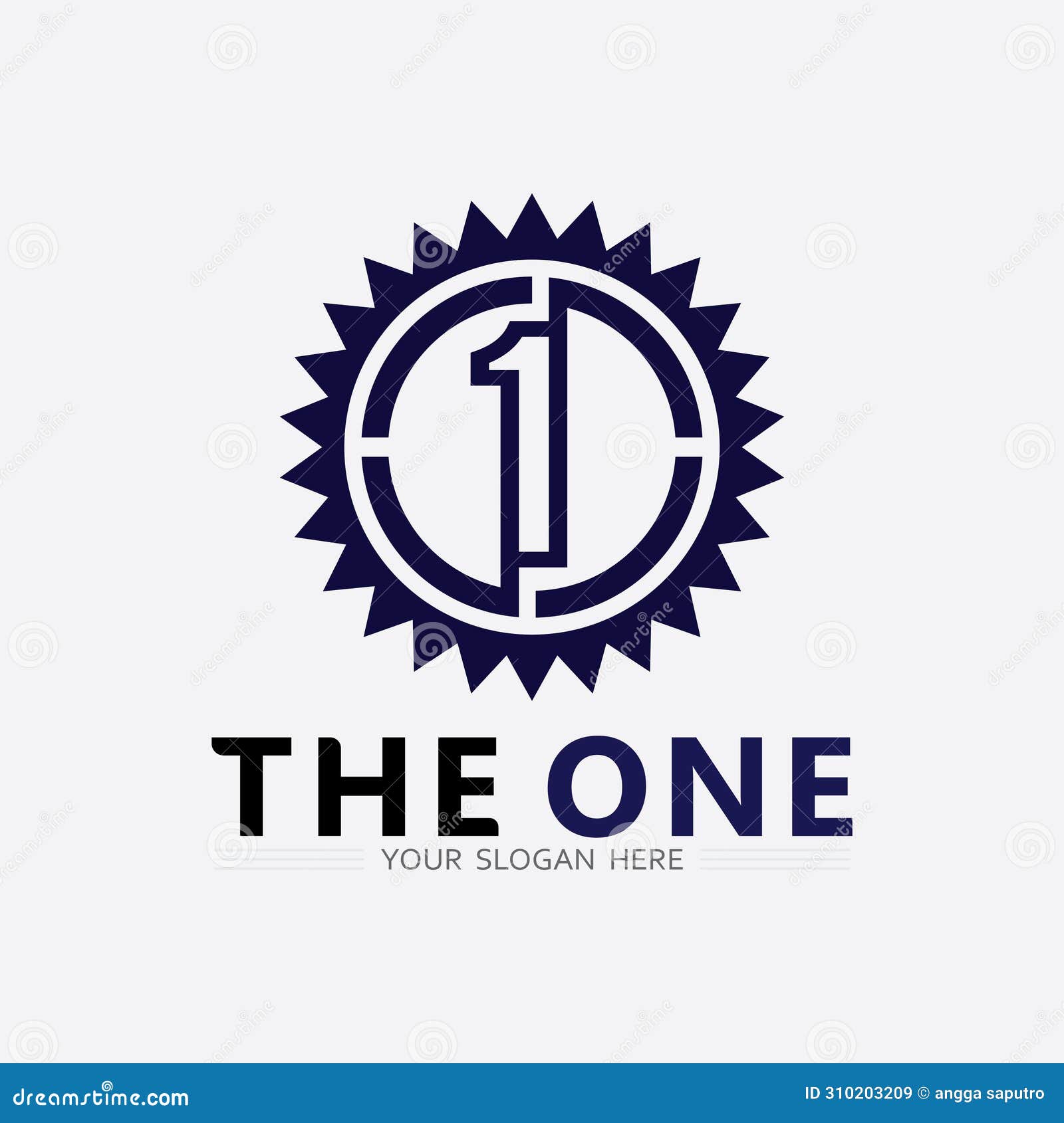 Number One Logo and Vector Number Design Stock Images Illustration ...