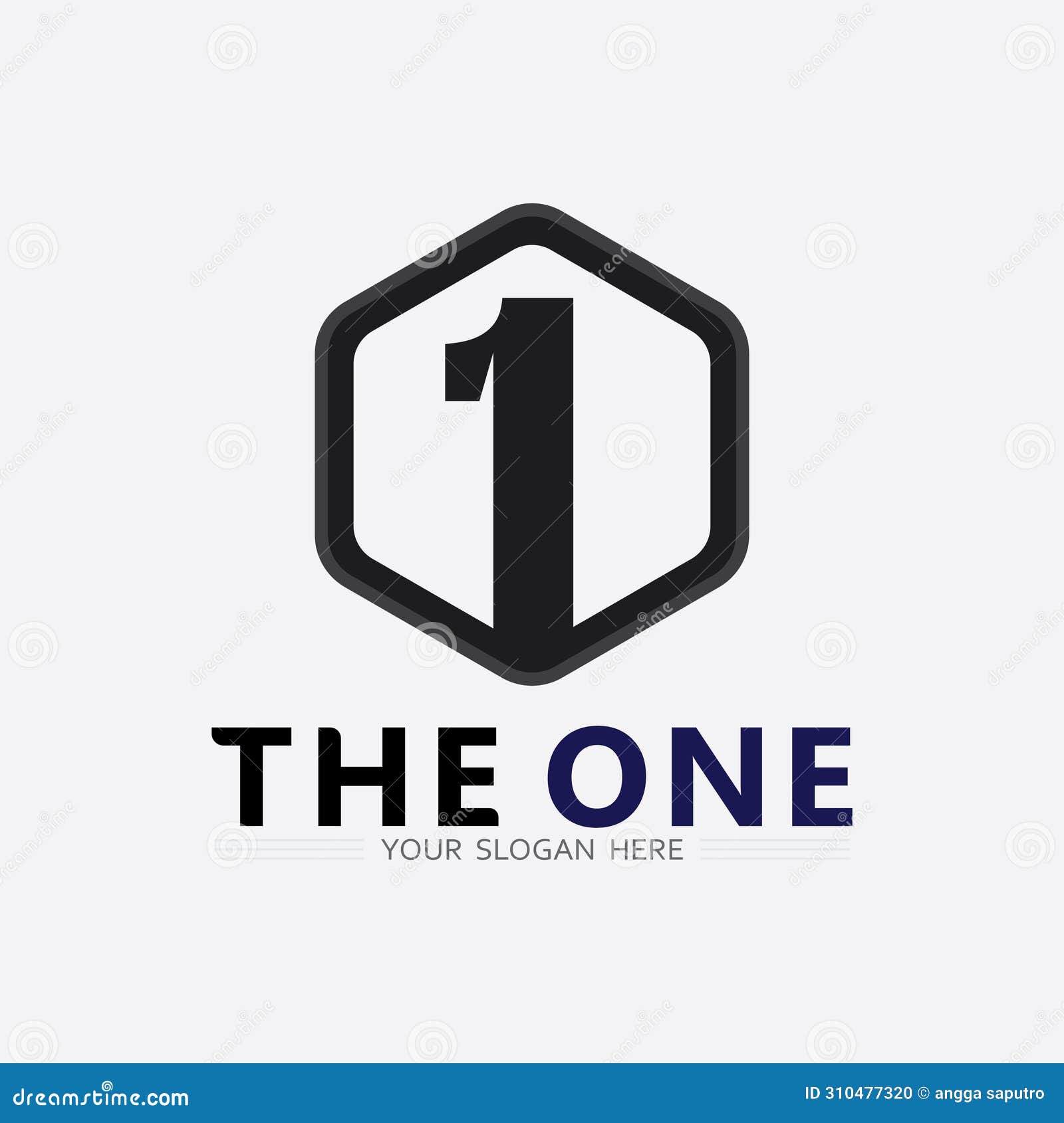 Number One Logo and Vector Number Design Stock Images Illustration ...