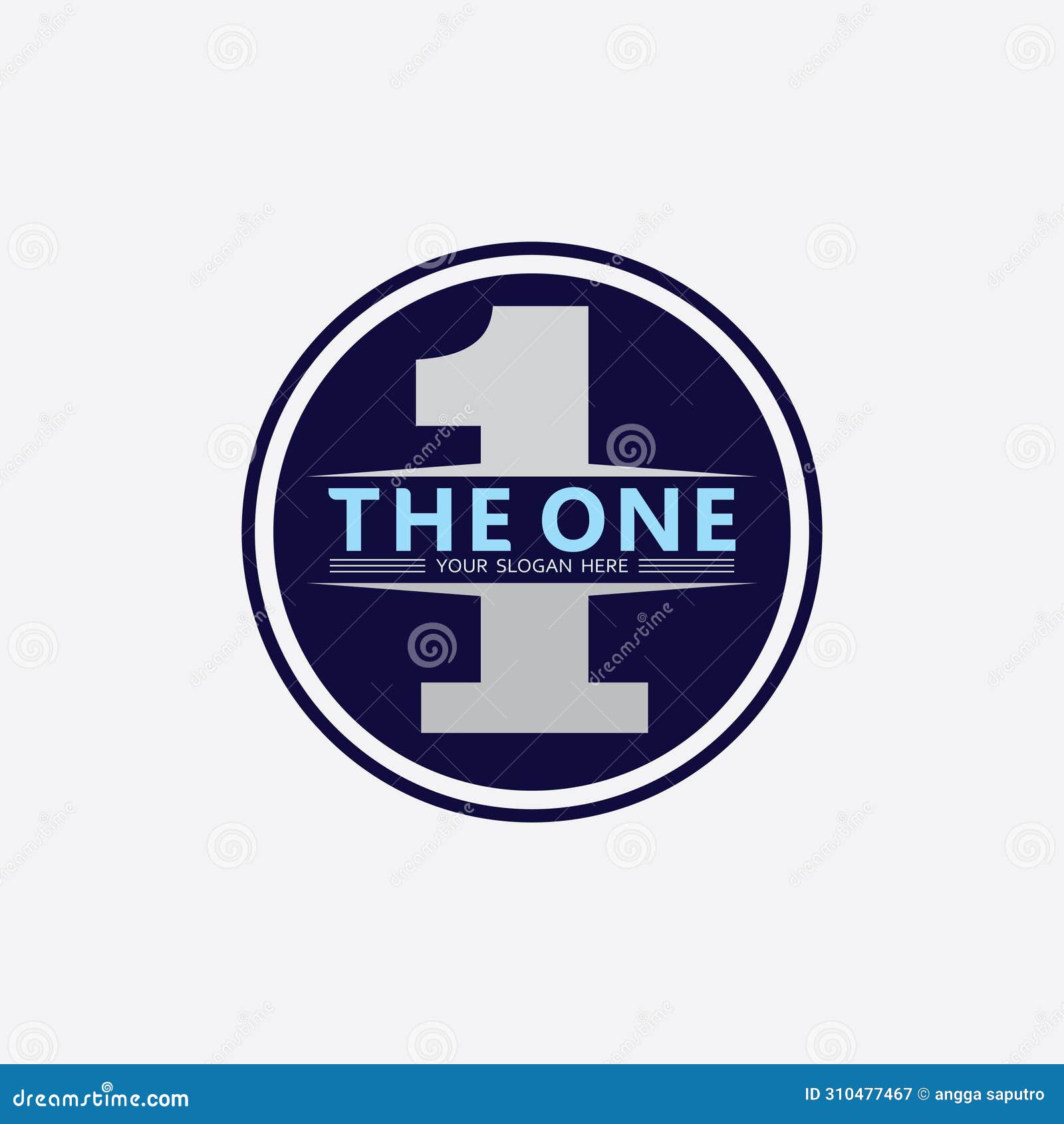 Number One Logo and Vector Number Design Stock Images Illustration ...