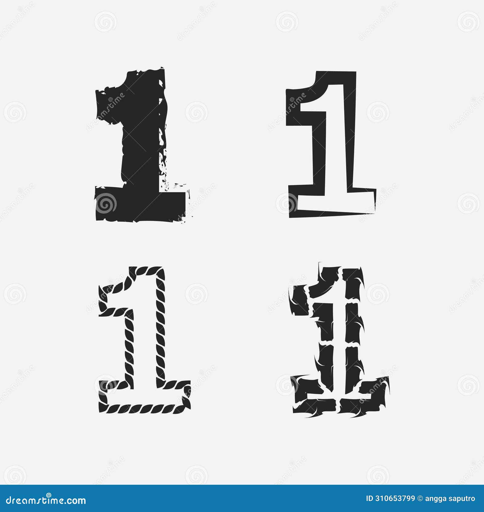 Number One Logo and Vector Number Design Stock Images Illustration ...