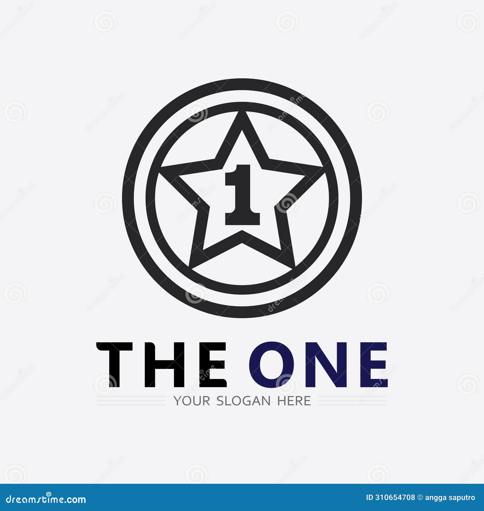 Number One Logo and Vector Number Design Stock Images Illustration ...