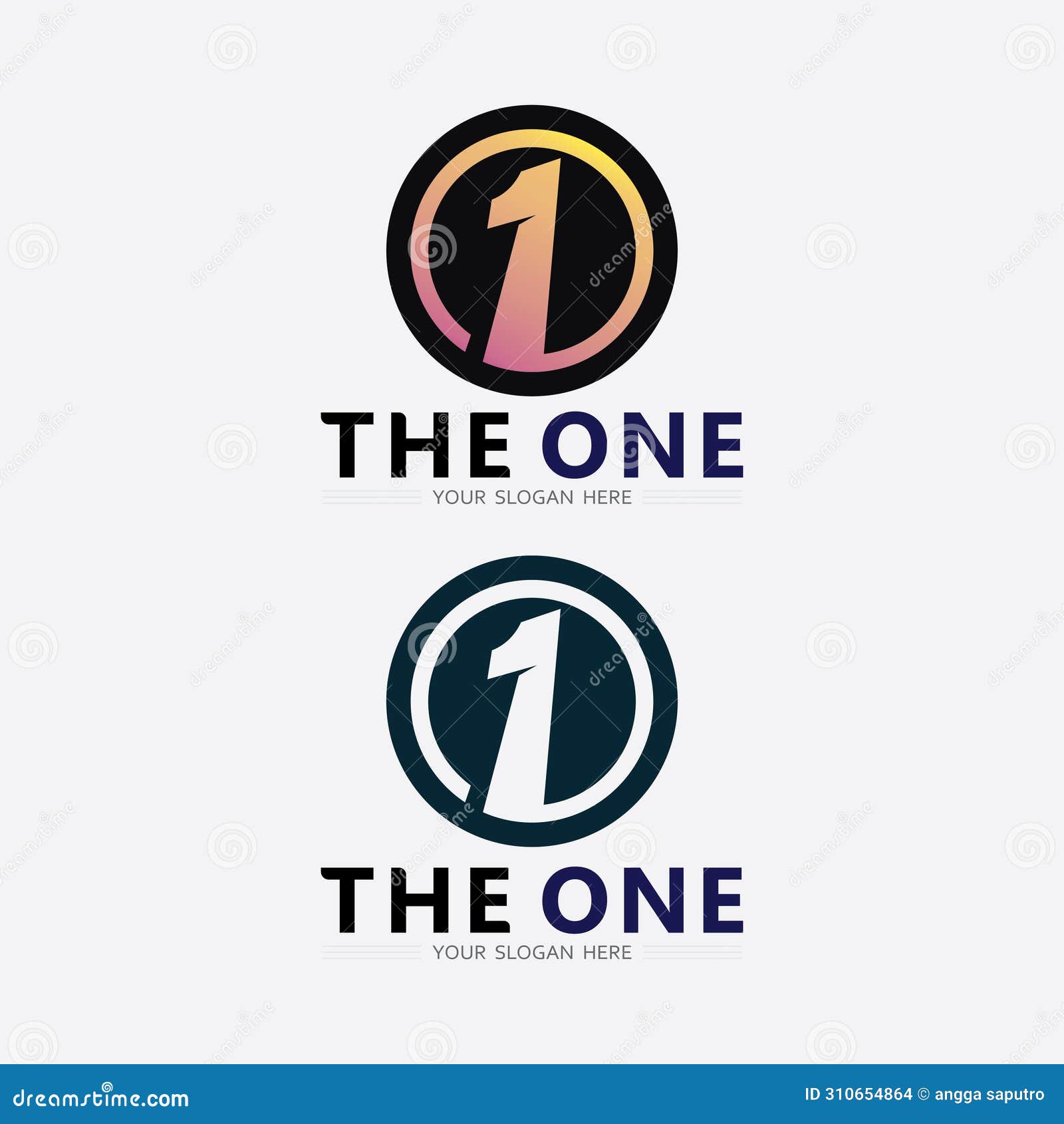 Number One Logo and Vector Number Design Stock Images Illustration ...
