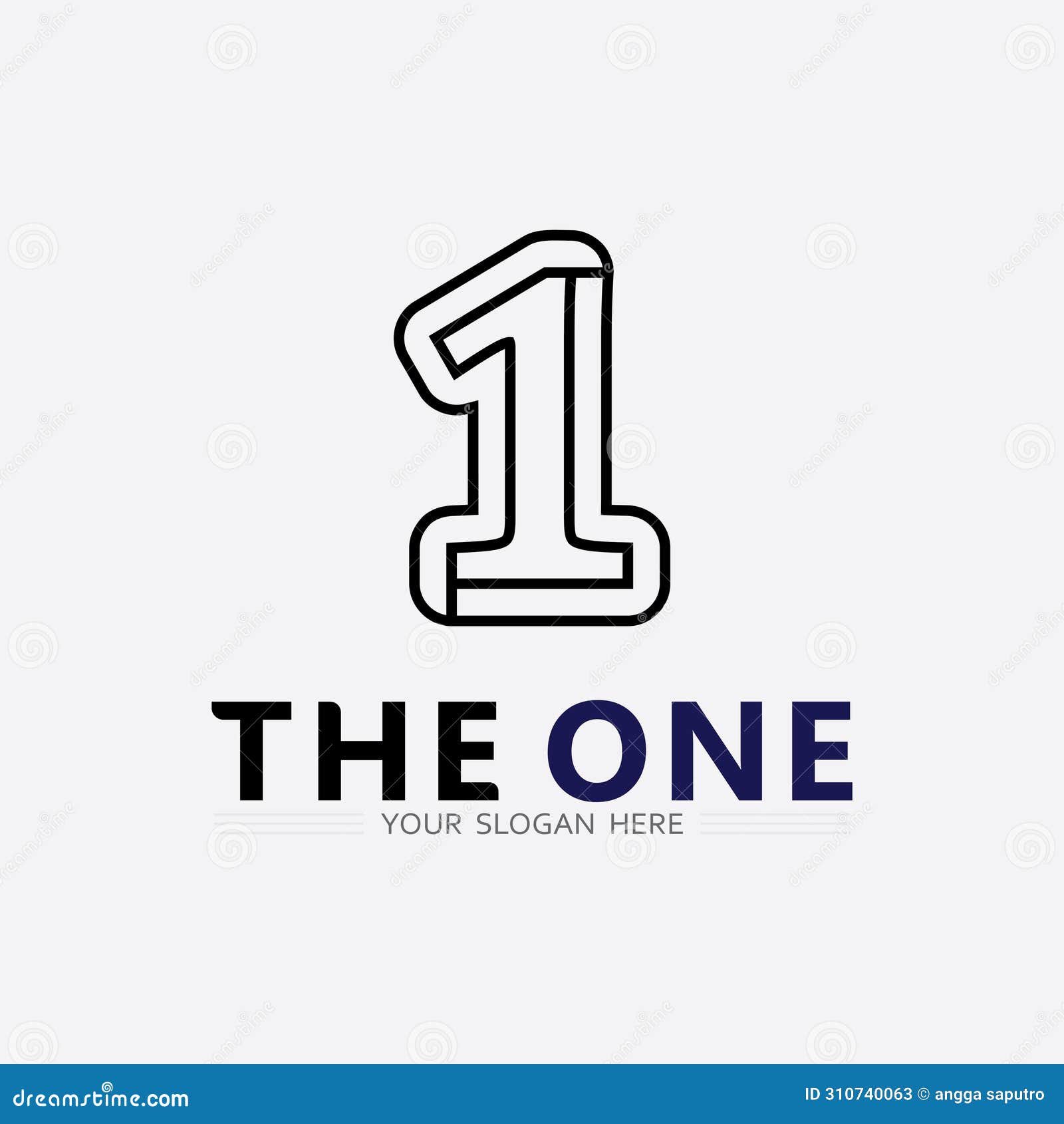 Number One Logo and Vector Number Design Stock Images Illustration ...