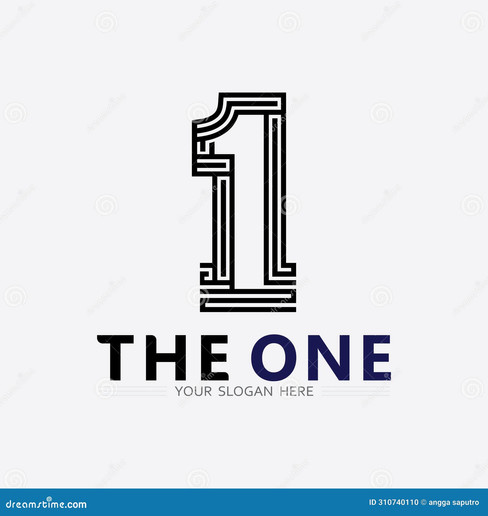 Number One Logo and Vector Number Design Stock Images Illustration ...