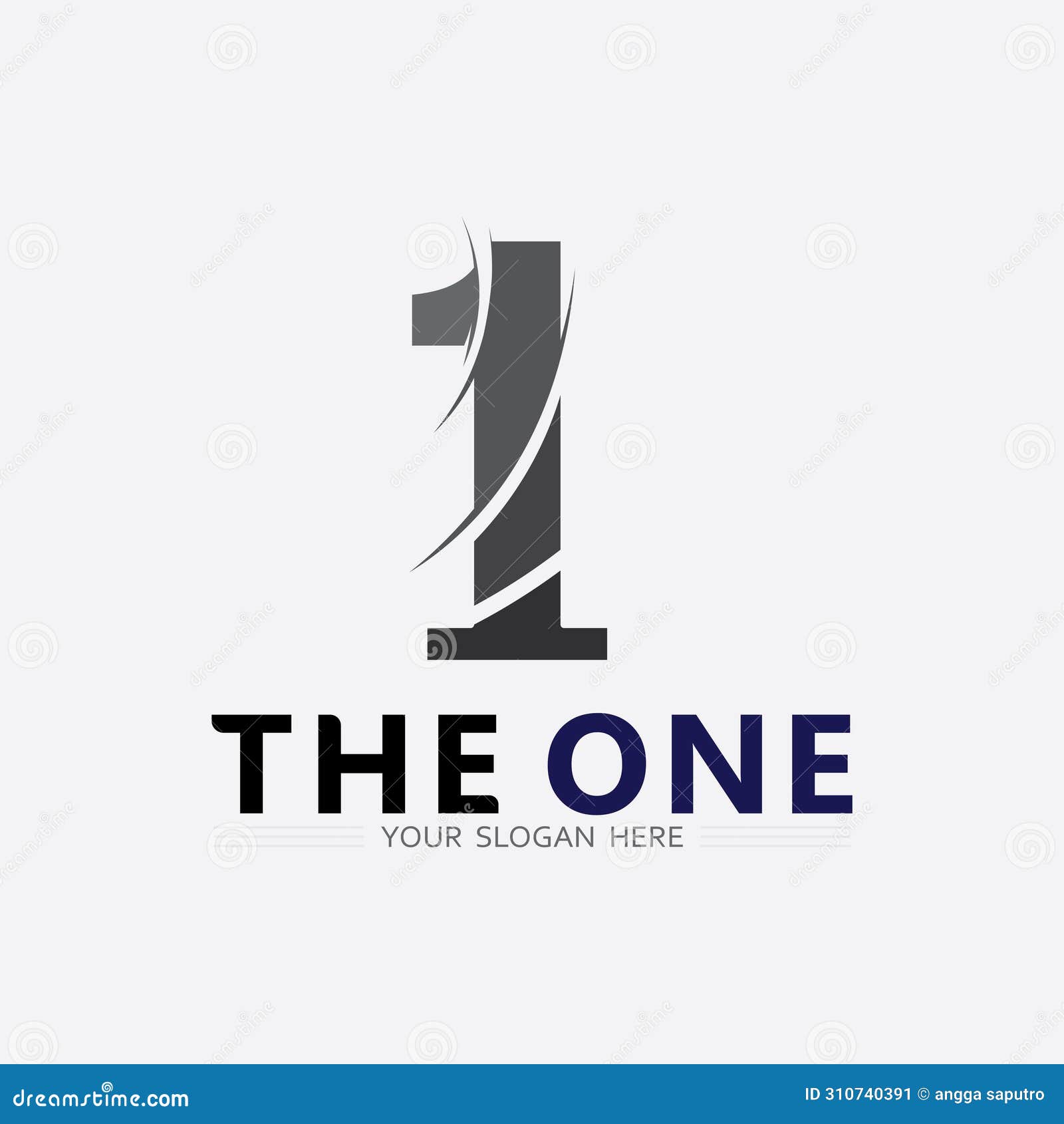 Number One Logo and Vector Number Design Stock Images Illustration ...