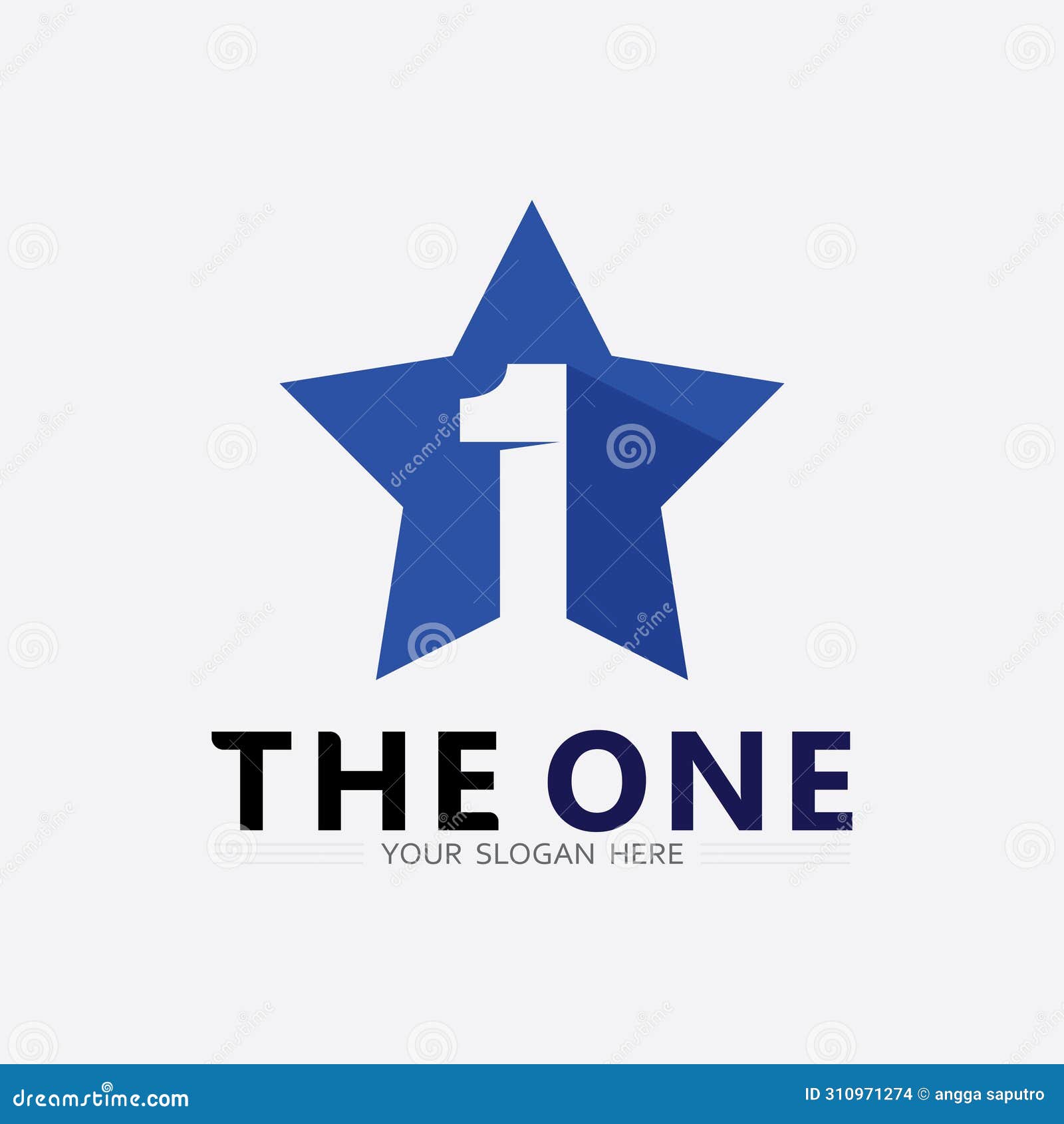 Number One Logo and Vector Number Design Stock Images Illustration ...
