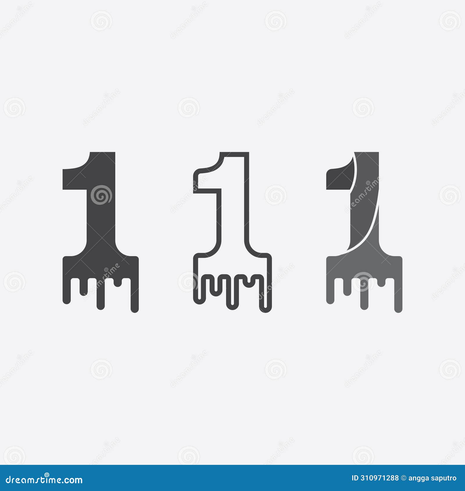 Number One Logo and Vector Number Design Stock Images Illustration ...