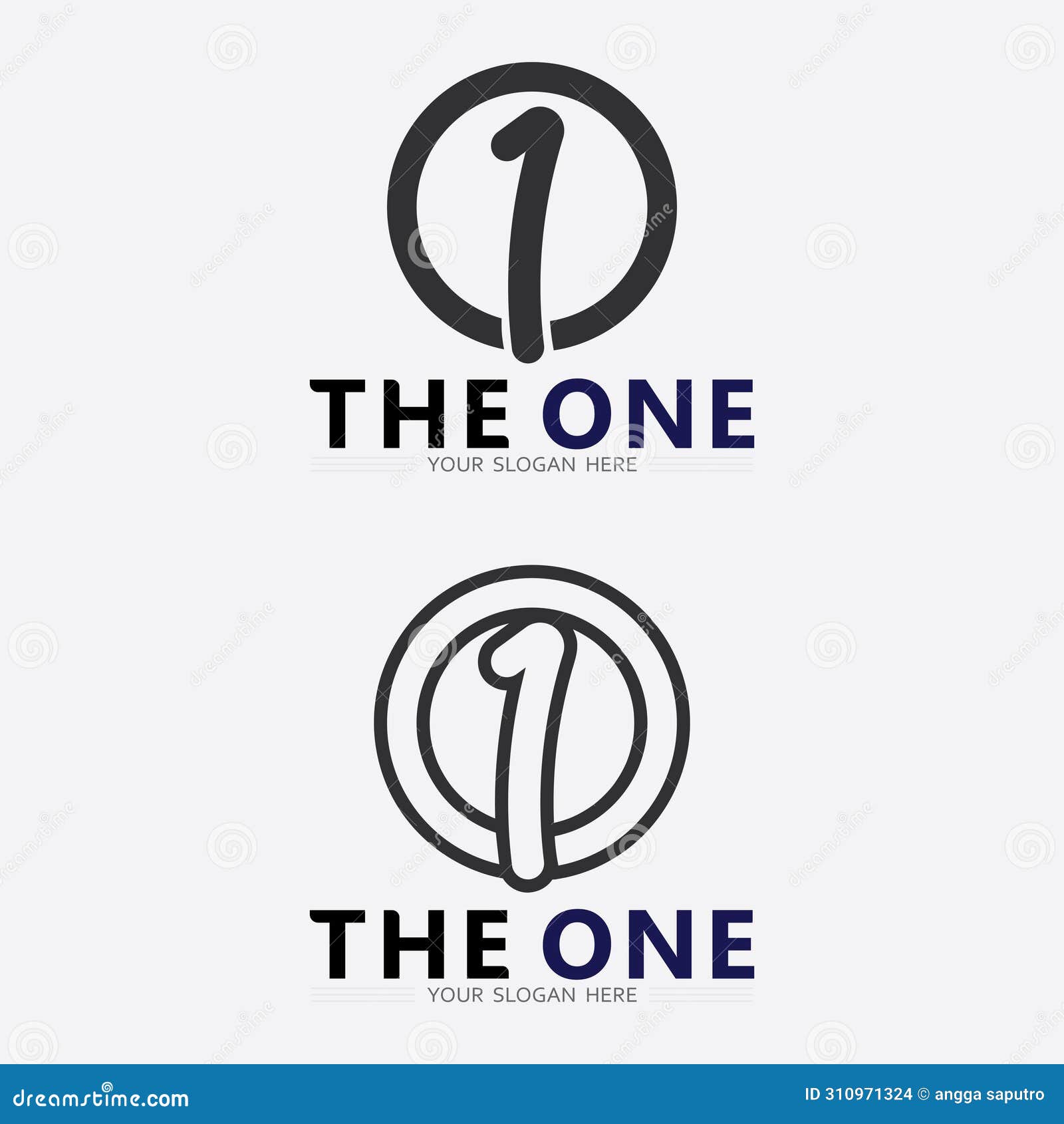 Number One Logo and Vector Number Design Stock Images Illustration ...