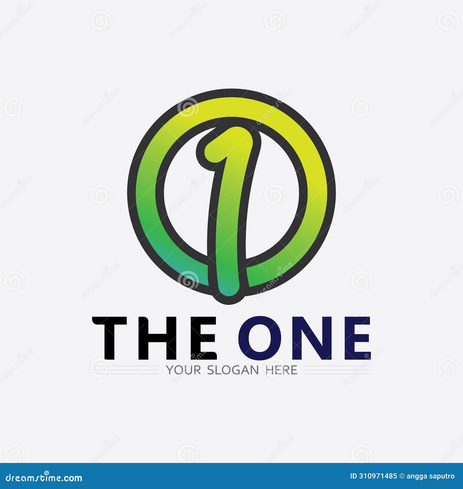 Number One Logo and Vector Number Design Stock Images Illustration ...