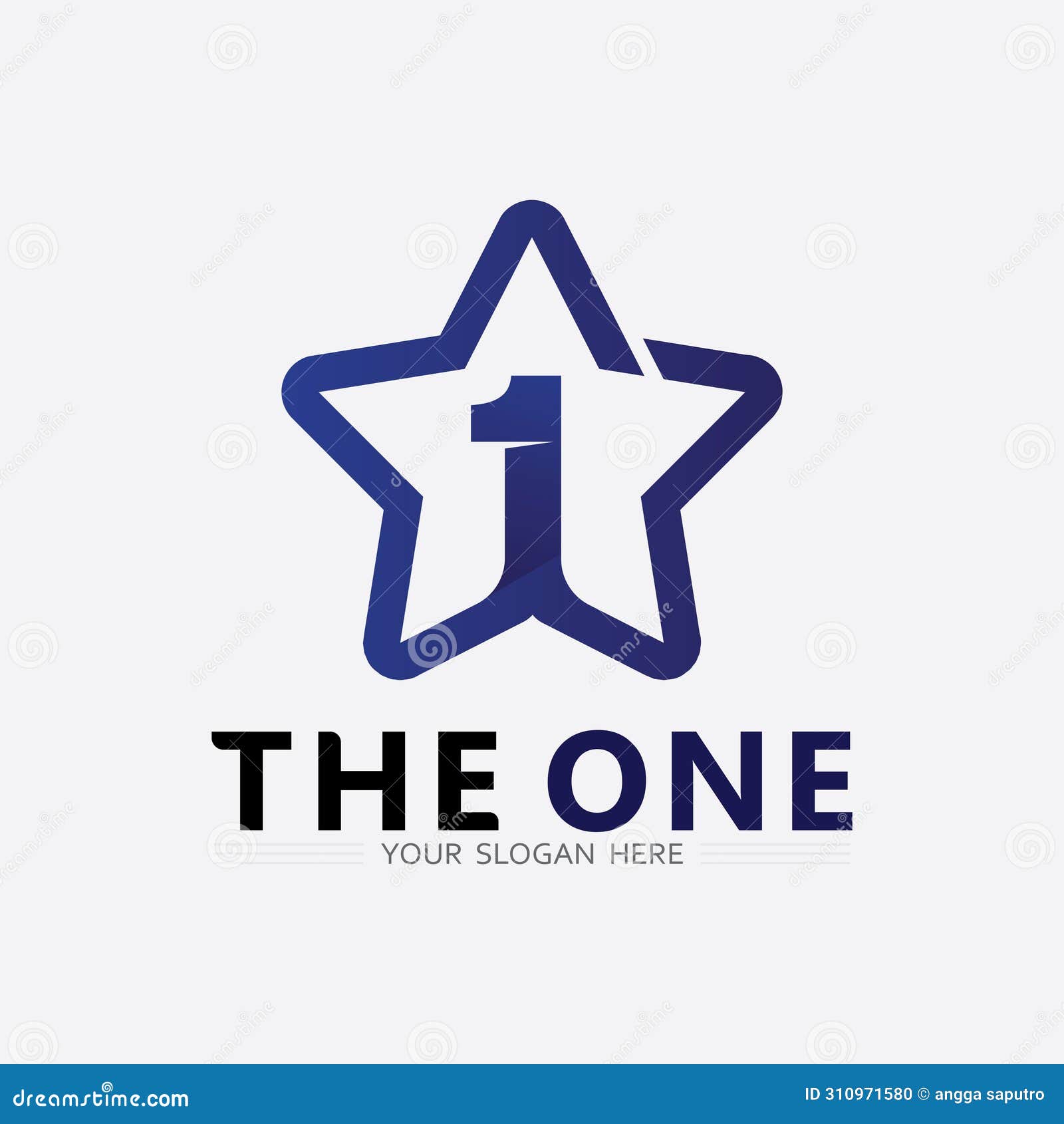 Number One Logo and Vector Number Design Stock Images Illustration ...