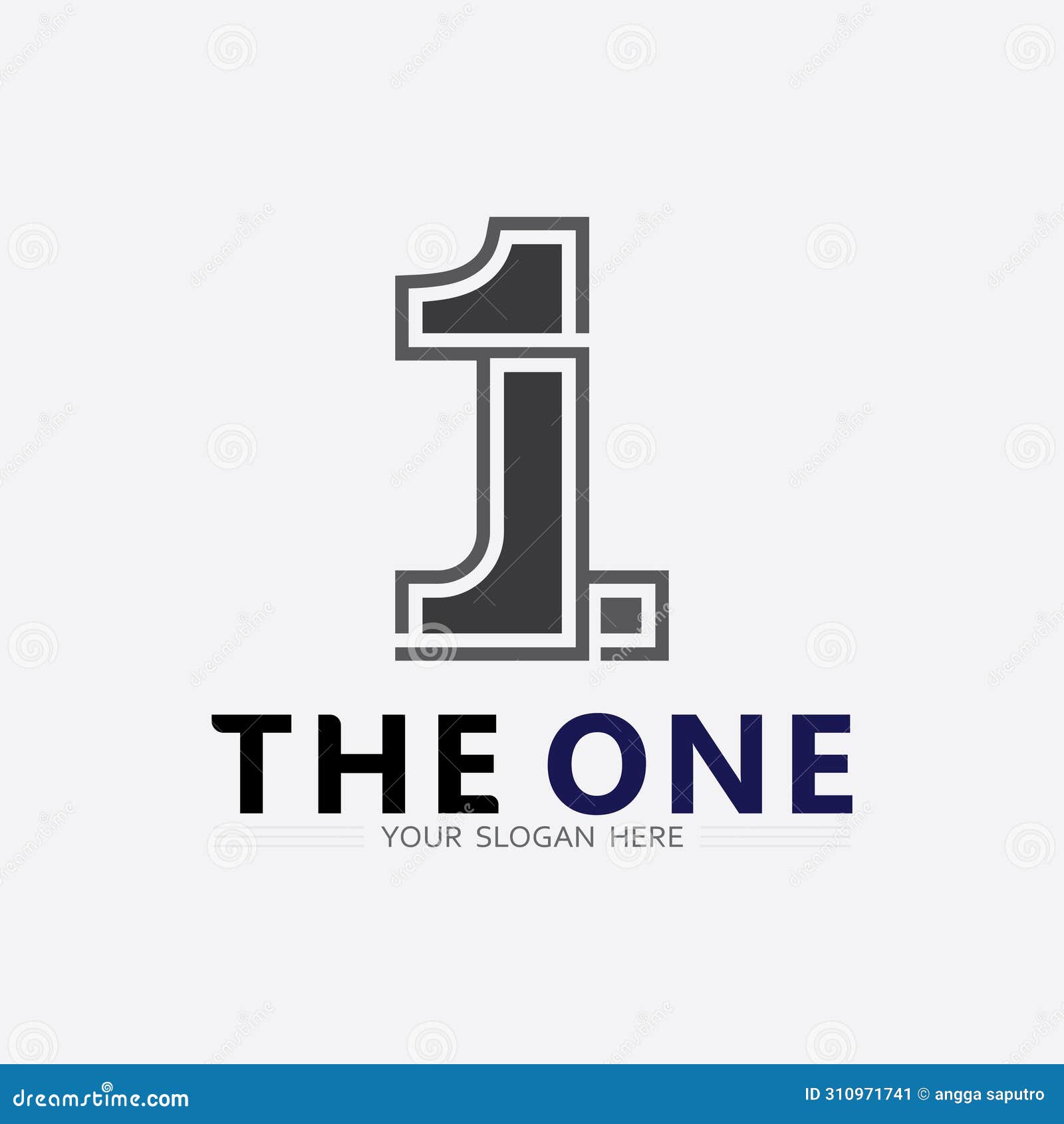 Number One Logo and Vector Number Design Stock Images Illustration ...