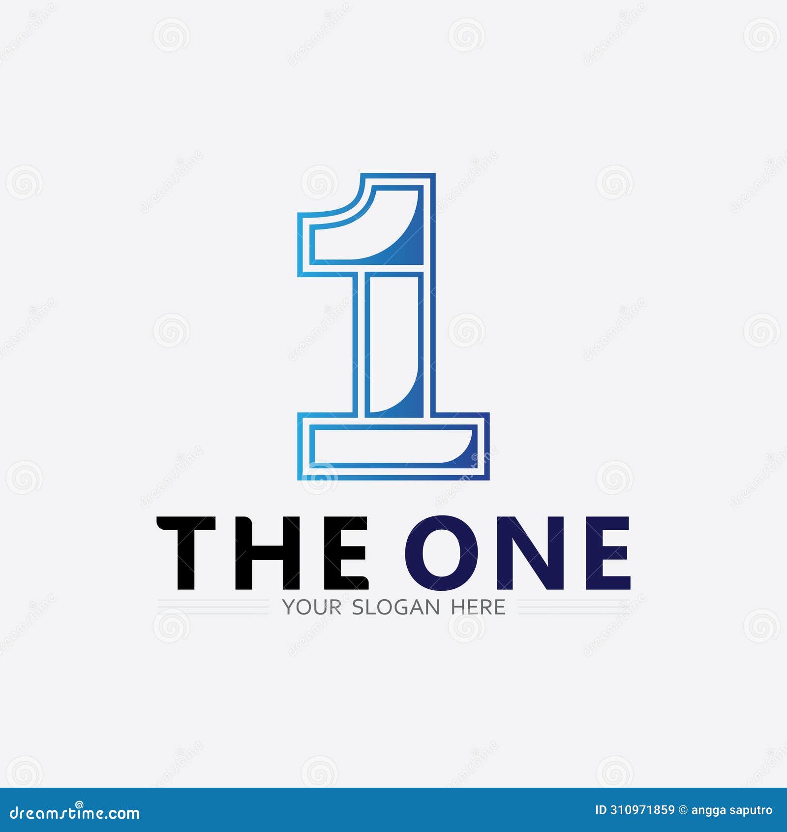 Number One Logo and Vector Number Design Stock Images Illustration ...