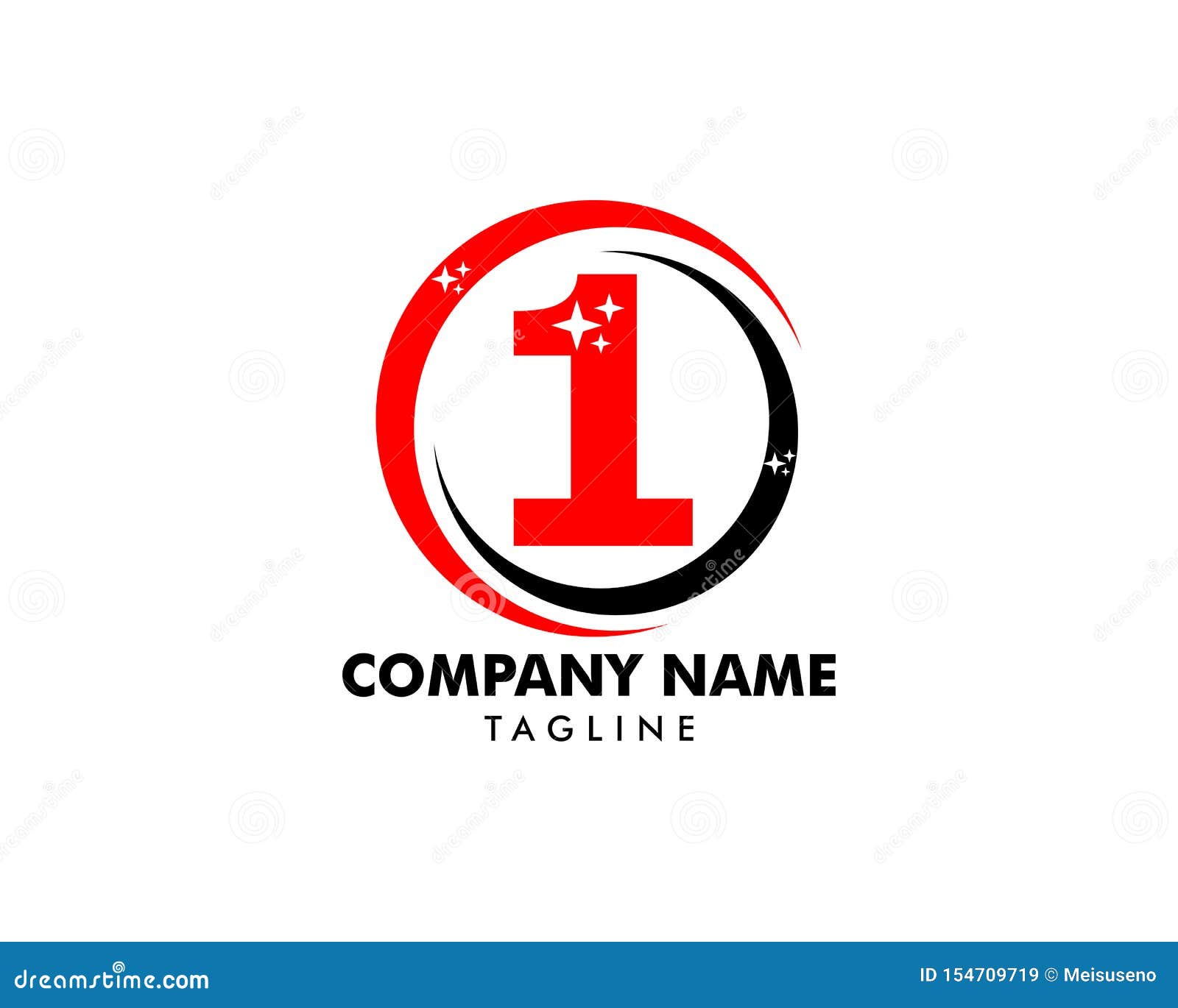 Number One Logo, Logo 1 Vector Template Stock Vector - Illustration of ...