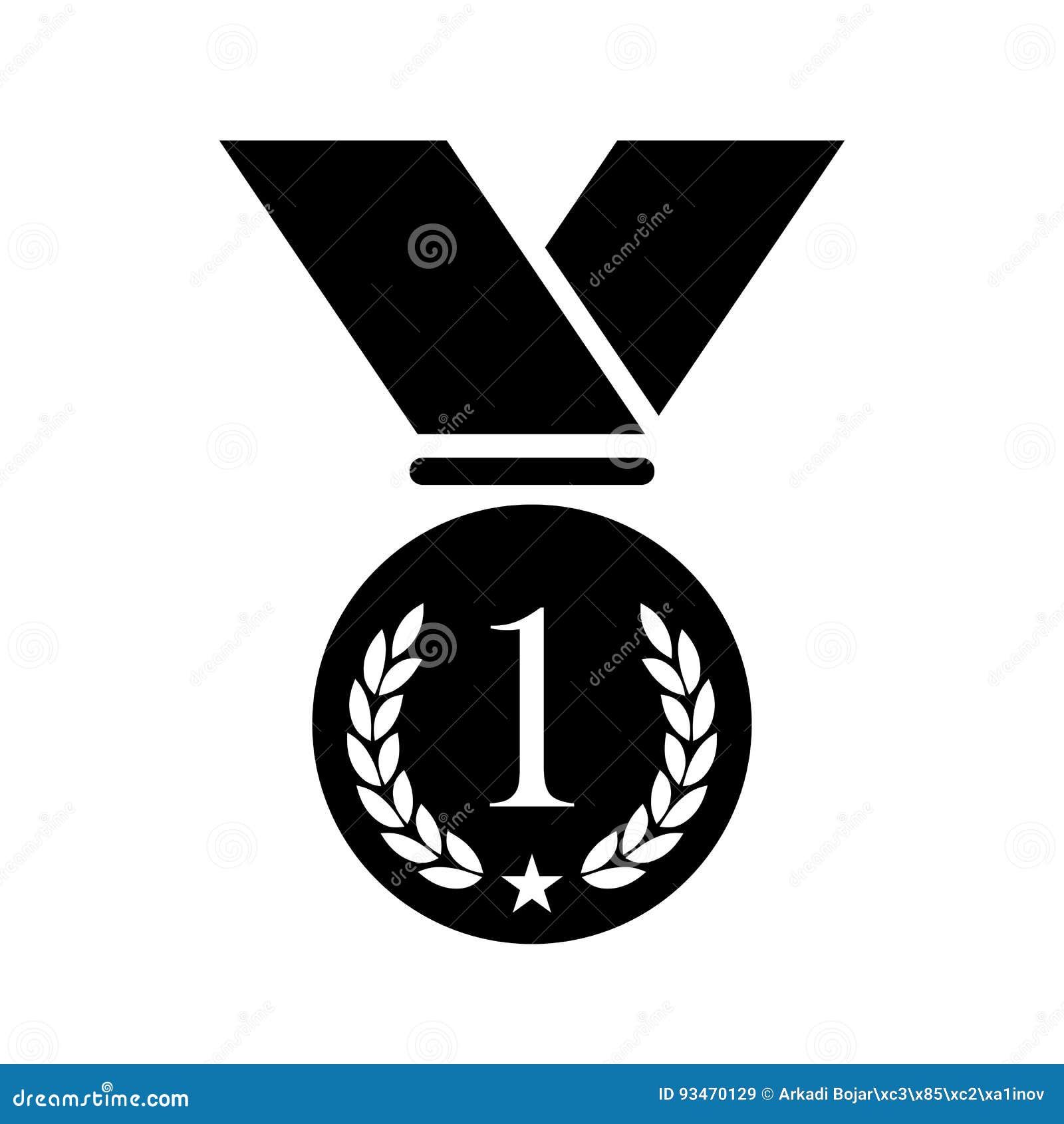 Number One Medal Vector Icon Stock Illustrations – 2,765 Number One ...