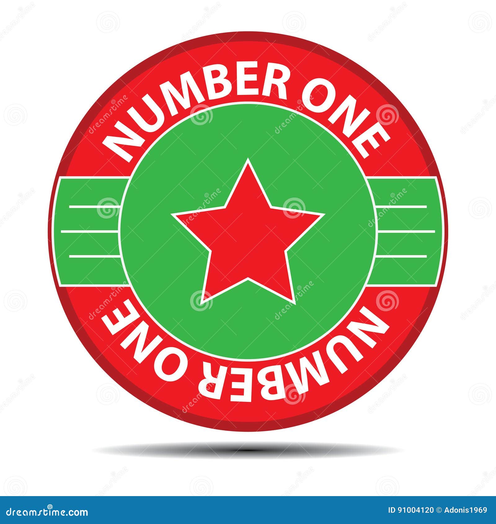 Number one stock vector. Illustration of promotion, colour - 91004120