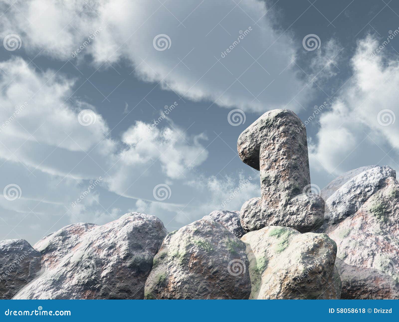 Number one rock stock illustration. Illustration of blue - 58058618