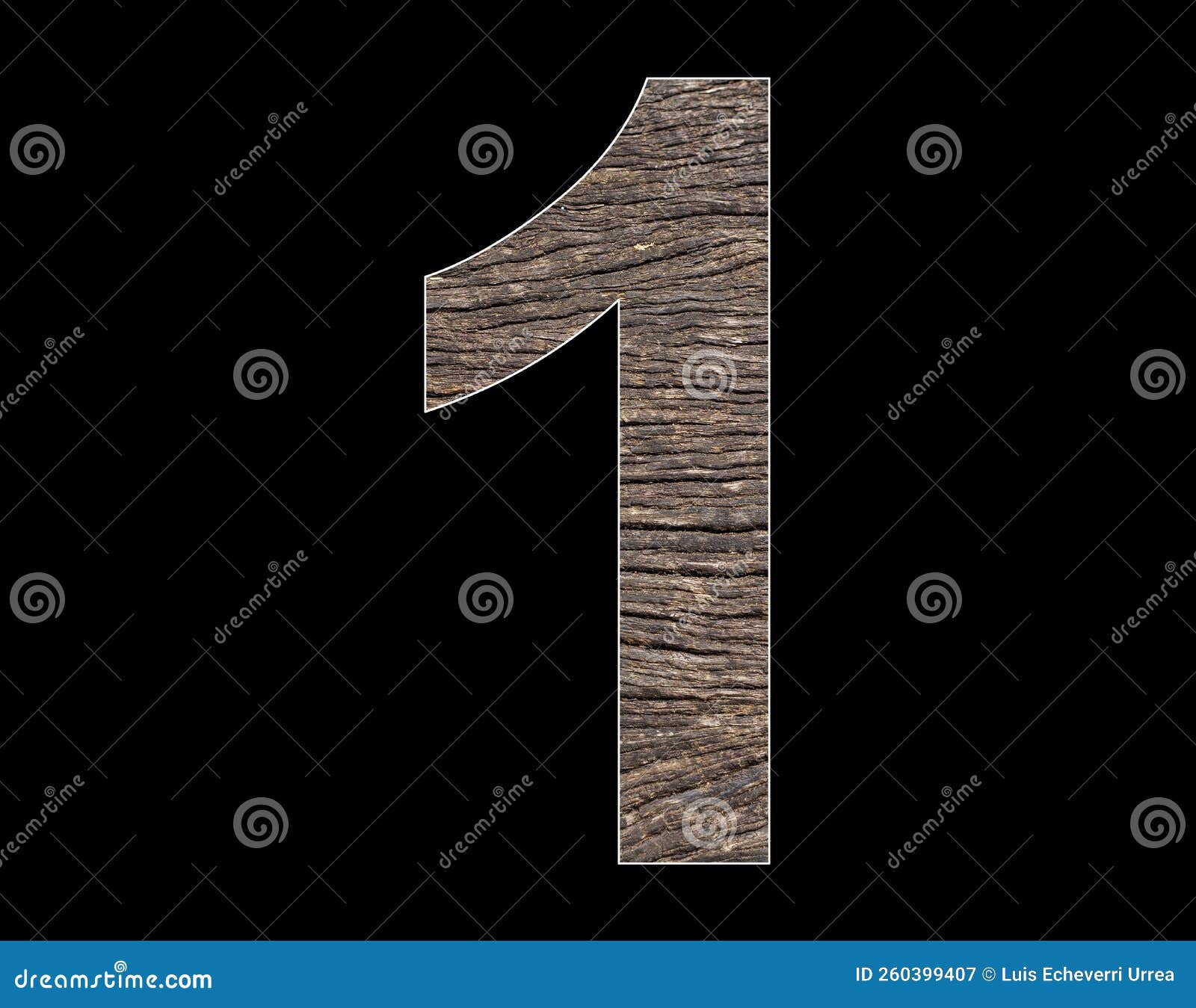 Number 1 - Rustic Tree Cortex Background Stock Illustration ...