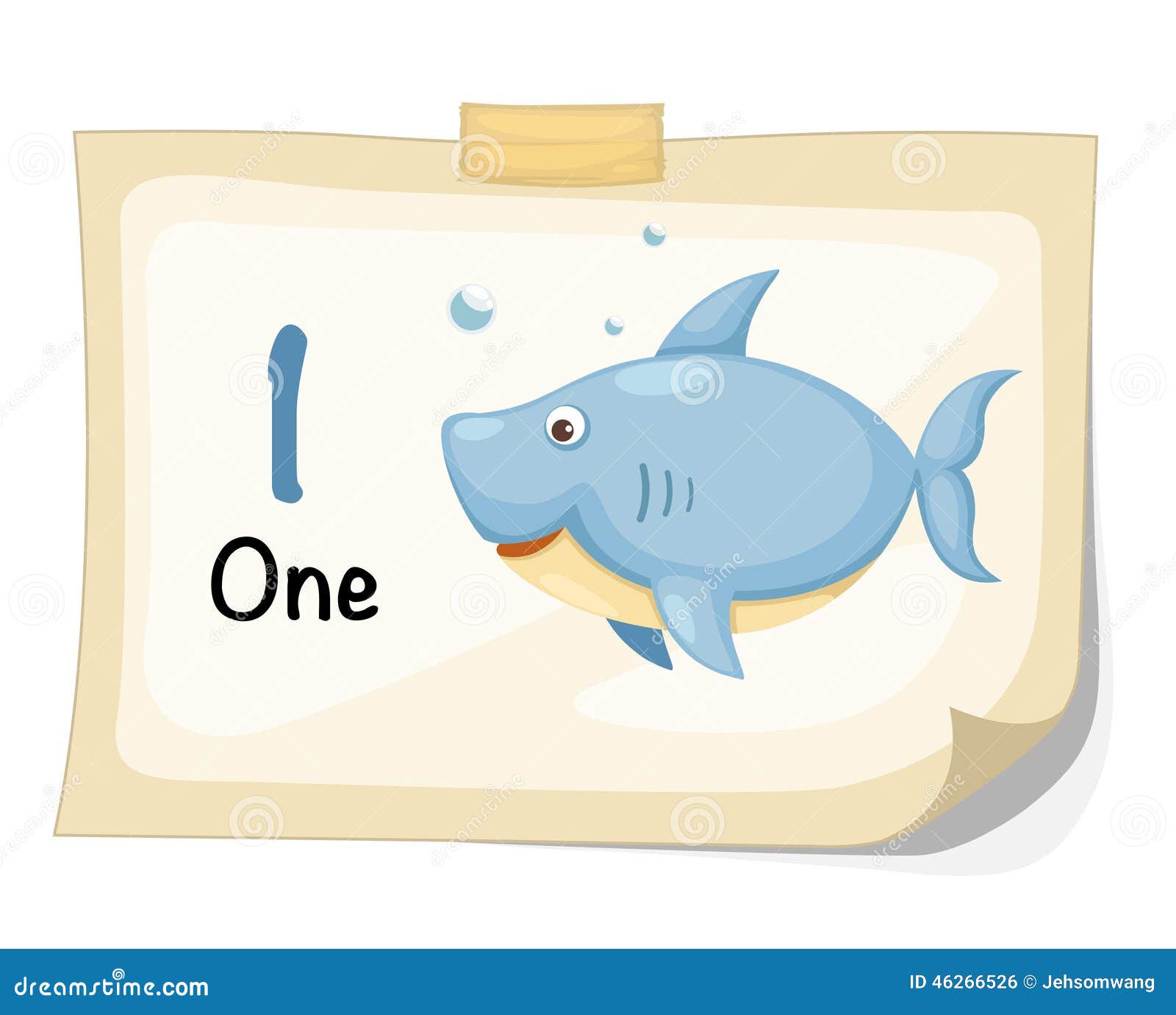 Number one shark vector stock vector. Illustration of isolated - 46266526