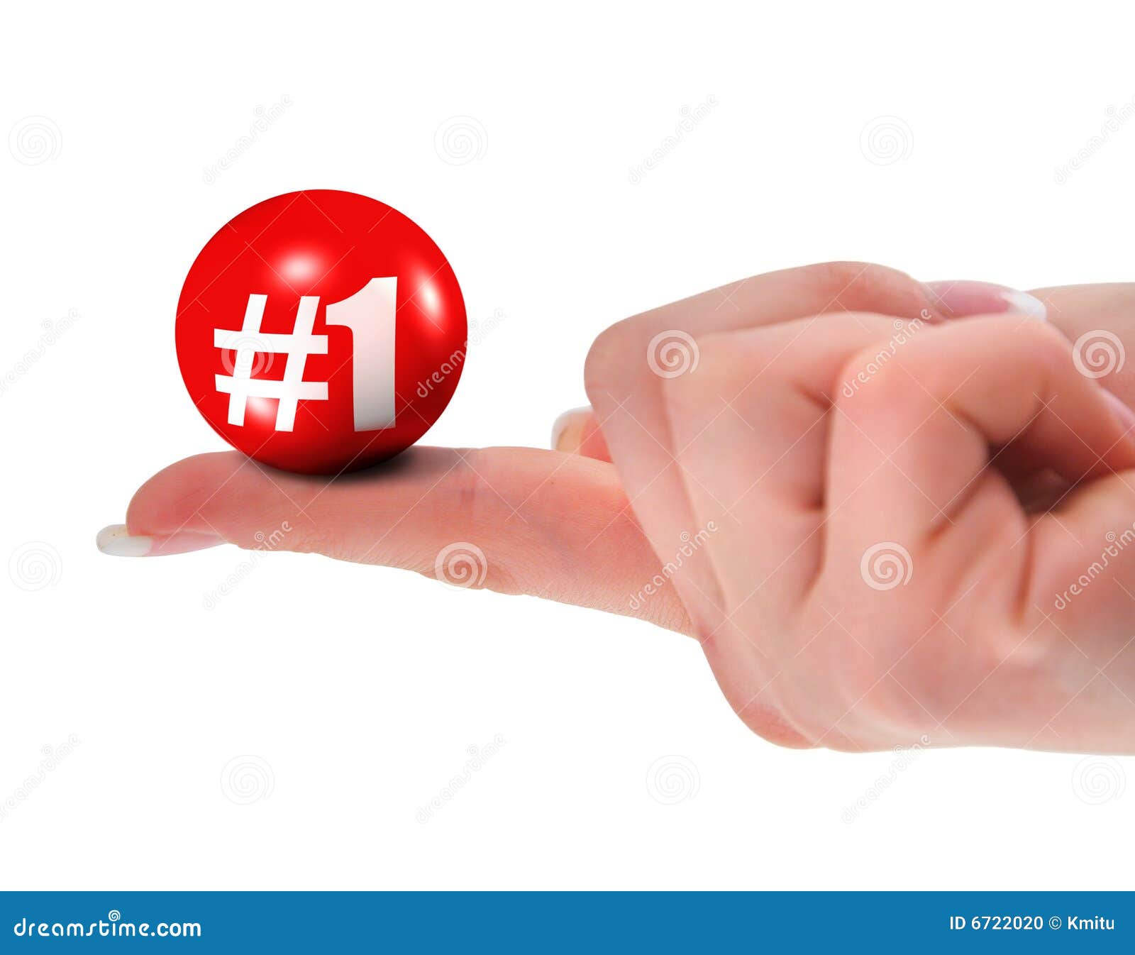 Number one sign on finger stock illustration. Illustration of gesture ...