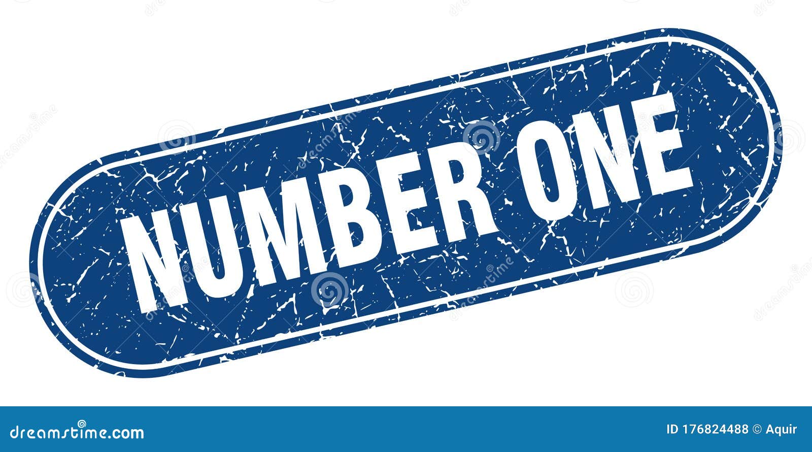 Number One Sign. Number One Grunge Stamp Stock Vector - Illustration of ...