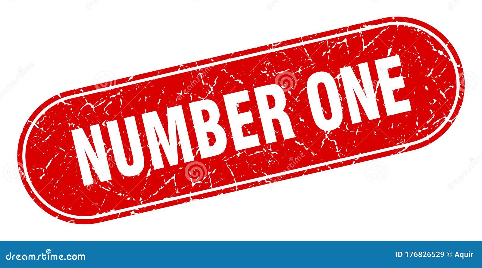 Number One Sign. Number One Grunge Stamp Stock Vector - Illustration of ...