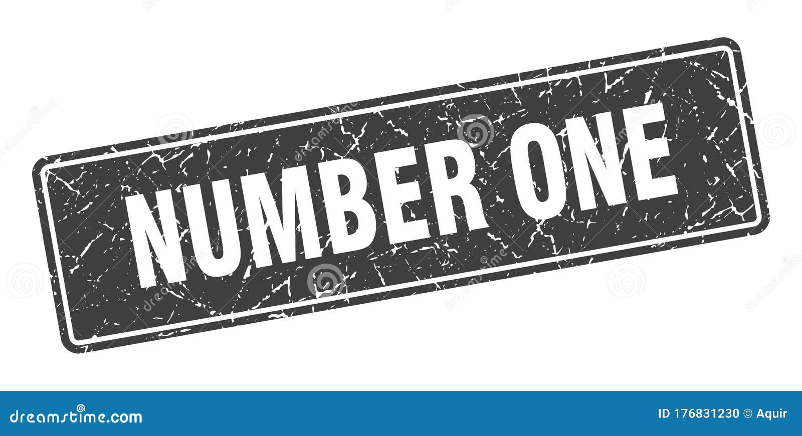 Number One Sign. Number One Grunge Stamp Stock Vector - Illustration of ...