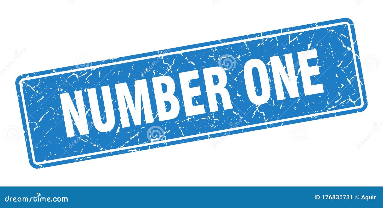 Number One Sign. Number One Grunge Stamp Stock Vector - Illustration of ...