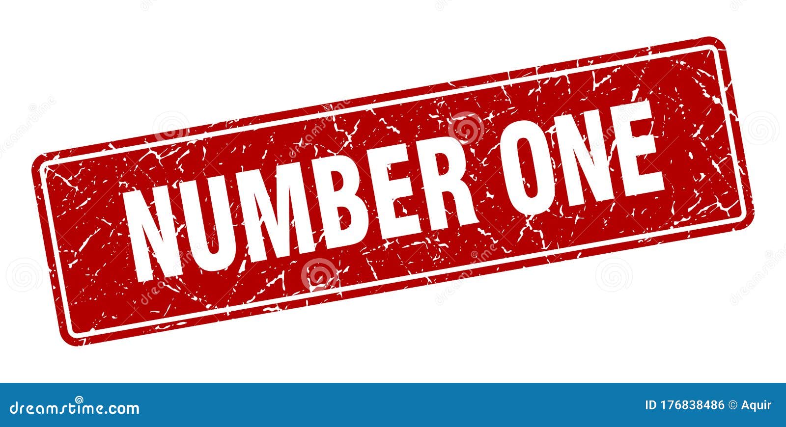 Number One Sign. Number One Grunge Stamp Stock Vector - Illustration of ...