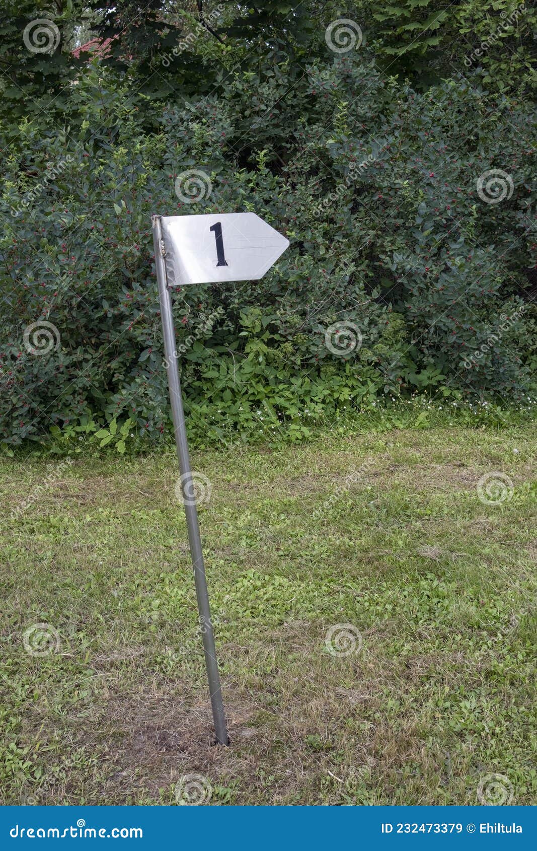 Number One Sign Post Outdoors Stock Image - Image of outside, object ...