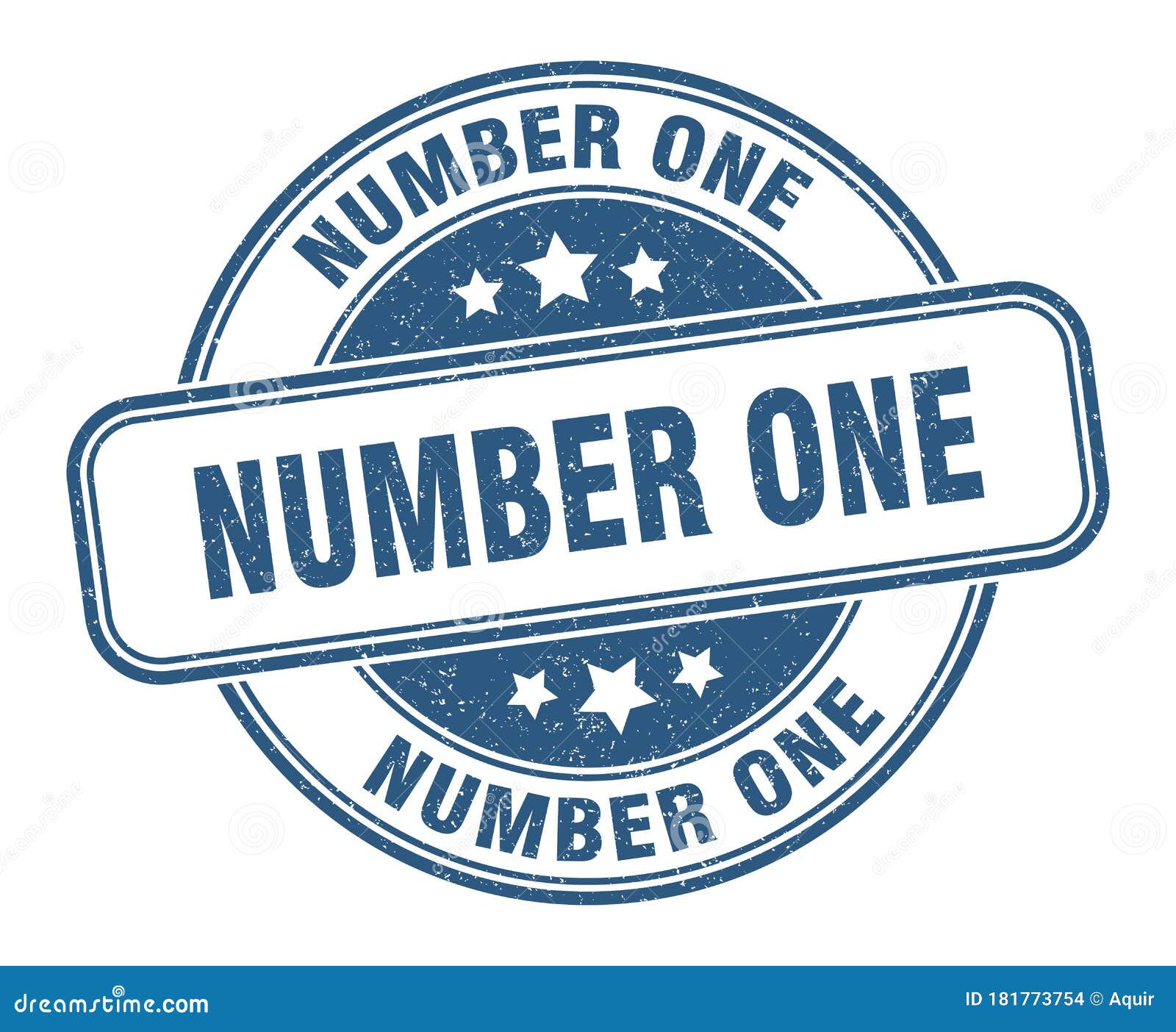 Number One Stamp. Number One Round Grunge Sign Stock Vector ...