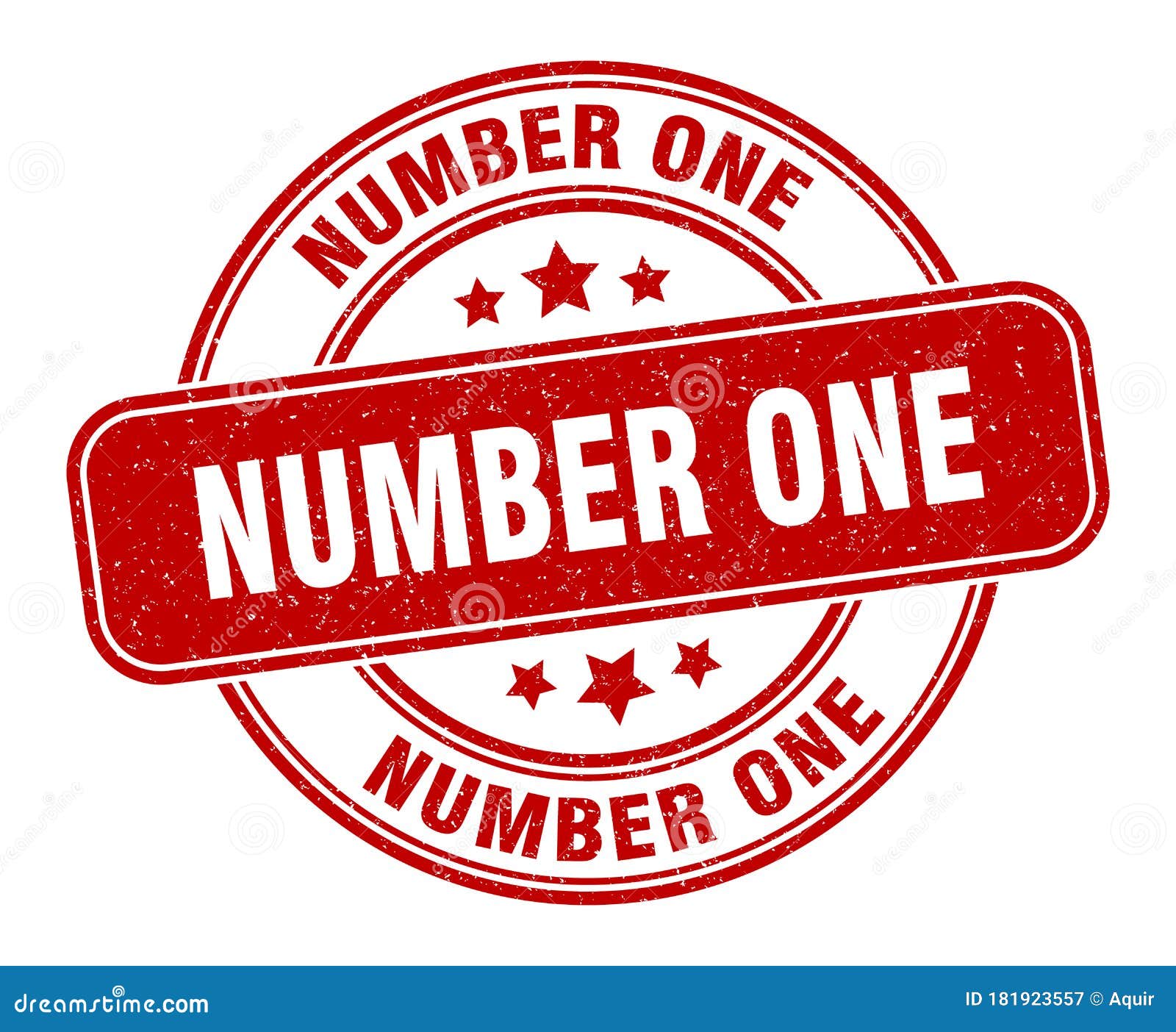 Number One Stamp. Number One Round Grunge Sign Stock Vector ...