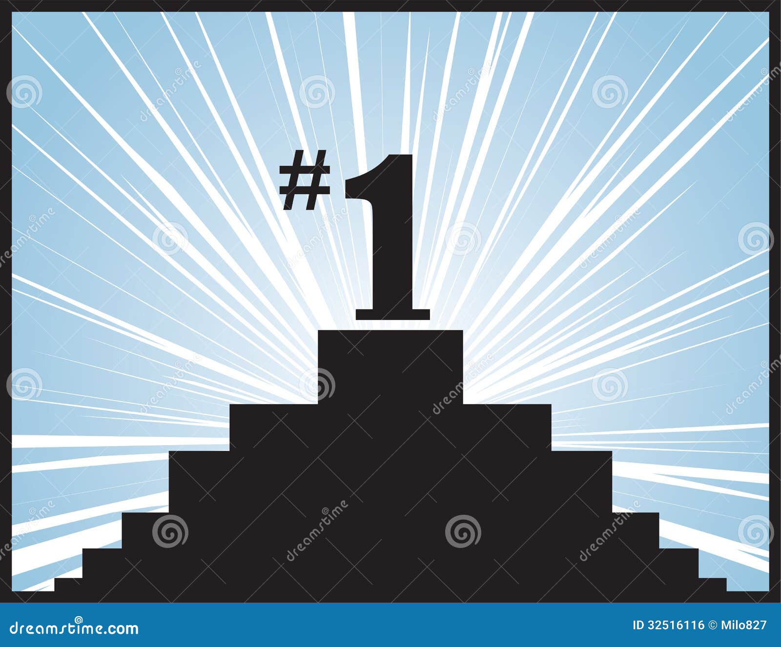 Number One Success stock vector. Illustration of black - 32516116