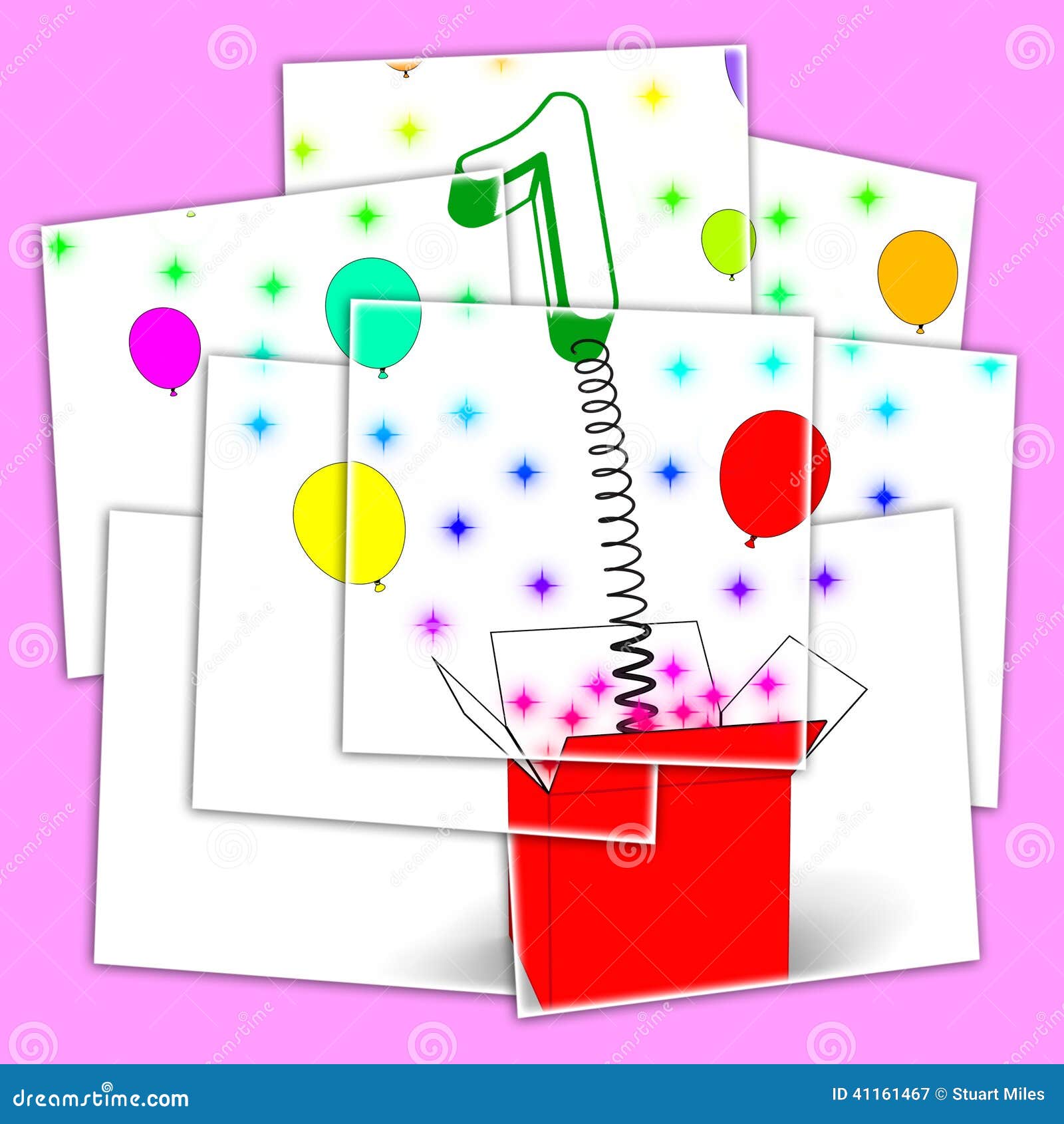 Number One Surprise Box Displays Colourful Decoration and Creativity ...