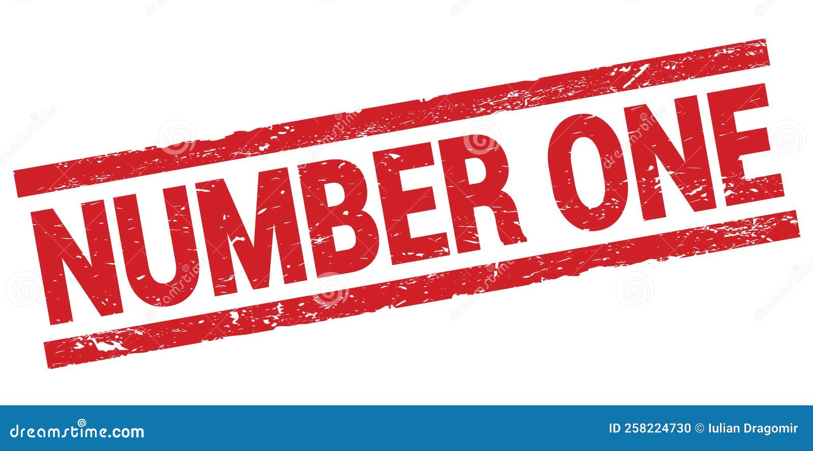 NUMBER ONE Text on Red Rectangle Stamp Sign Stock Photo - Image of ...