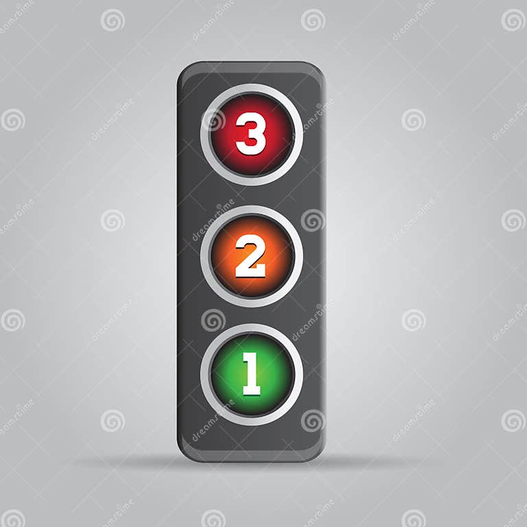 Number one, two, three stock vector. Illustration of serial - 27325983