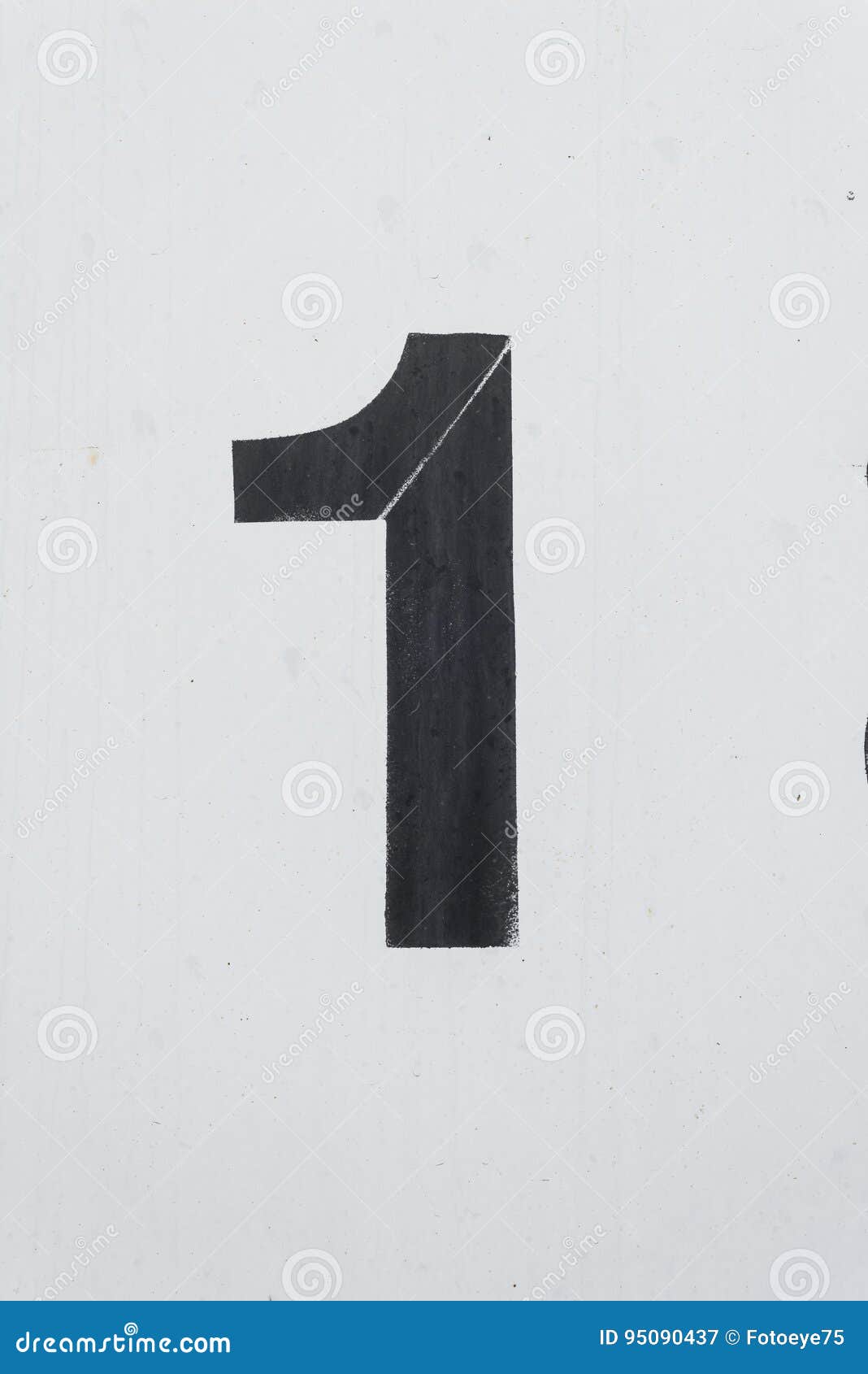 Number 1 One White Old Metal Background Texture Stock Image - Image of ...