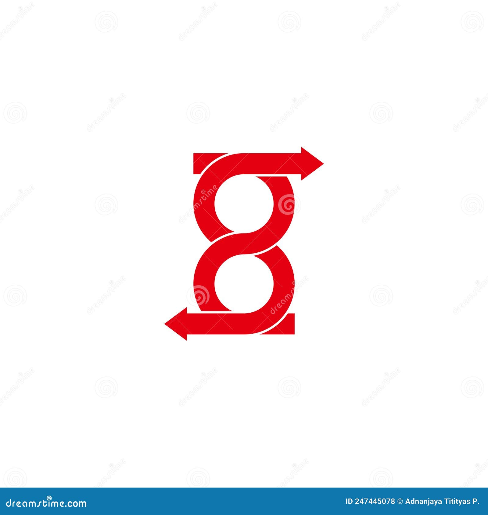Number Two Opposite Arrow Square Logo Vector | CartoonDealer.com #255963484