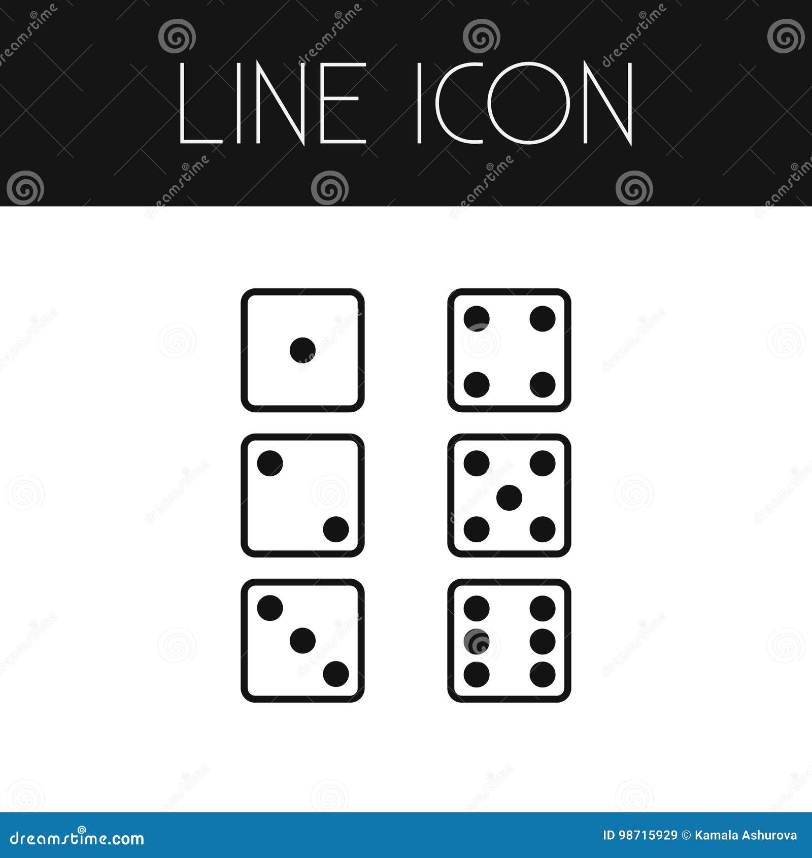 Number Outline. Cube Vector Element Can Be Used for Cube, Number ...