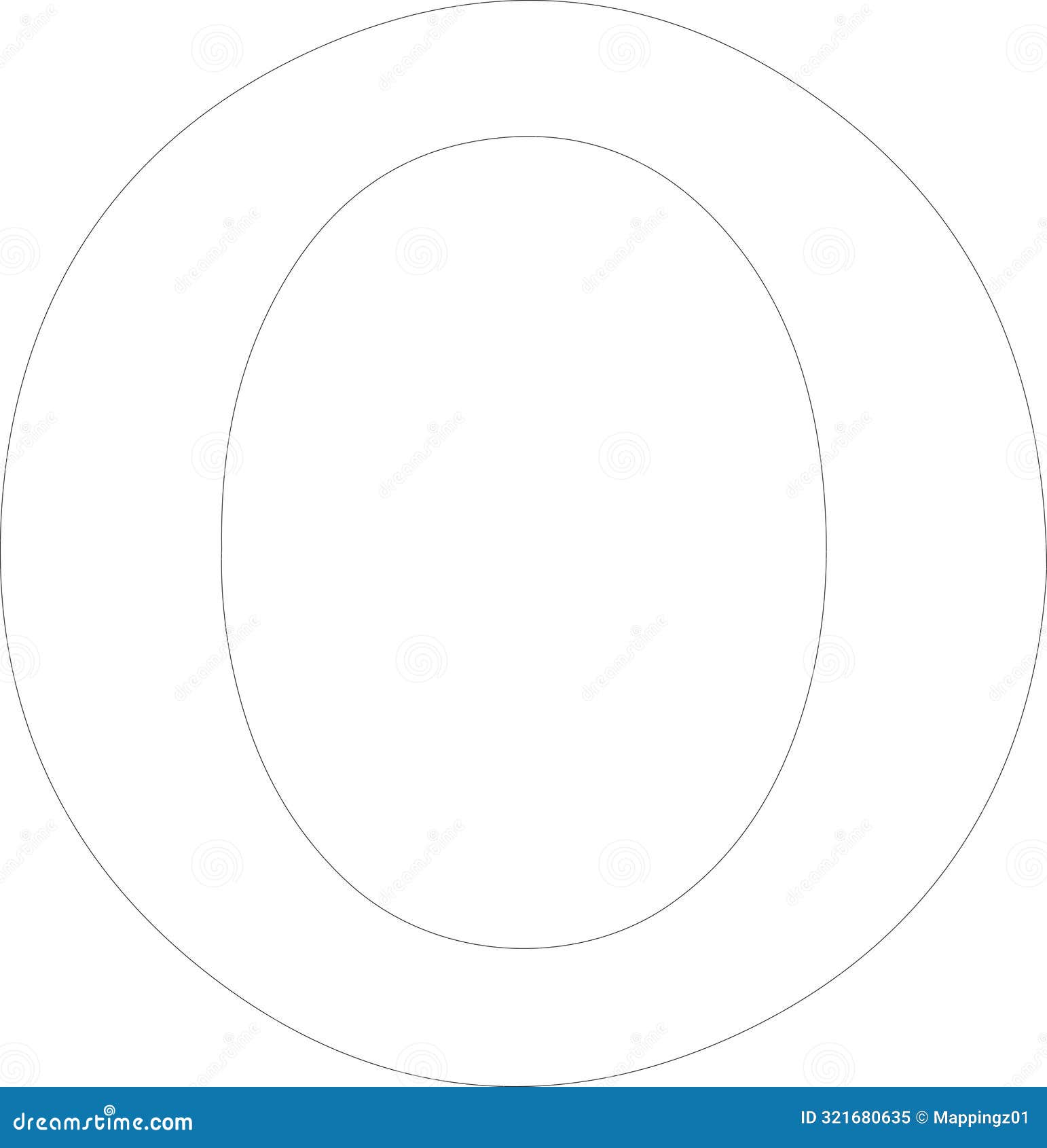 Number Outline Silhouette Generative Ai Stock Vector - Illustration of ...