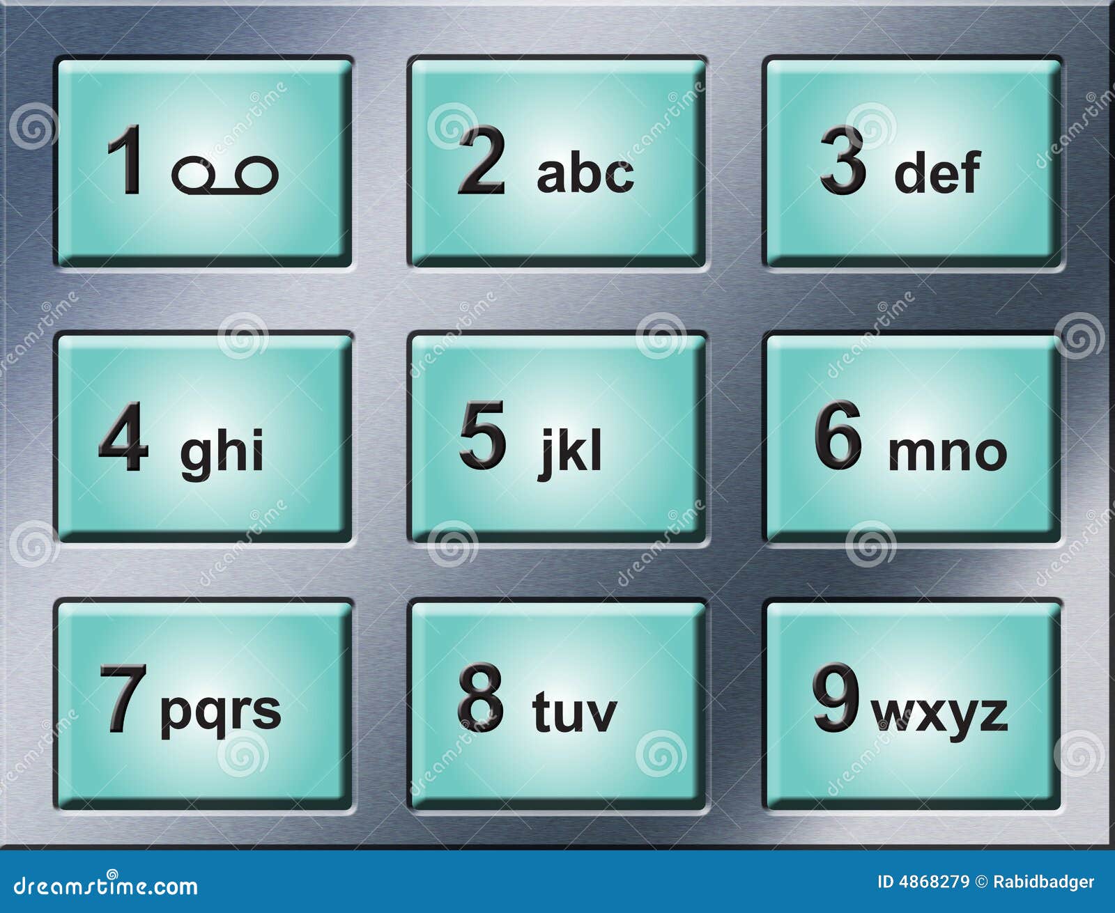 Number pad 1 stock illustration. Illustration of zero - 4868279